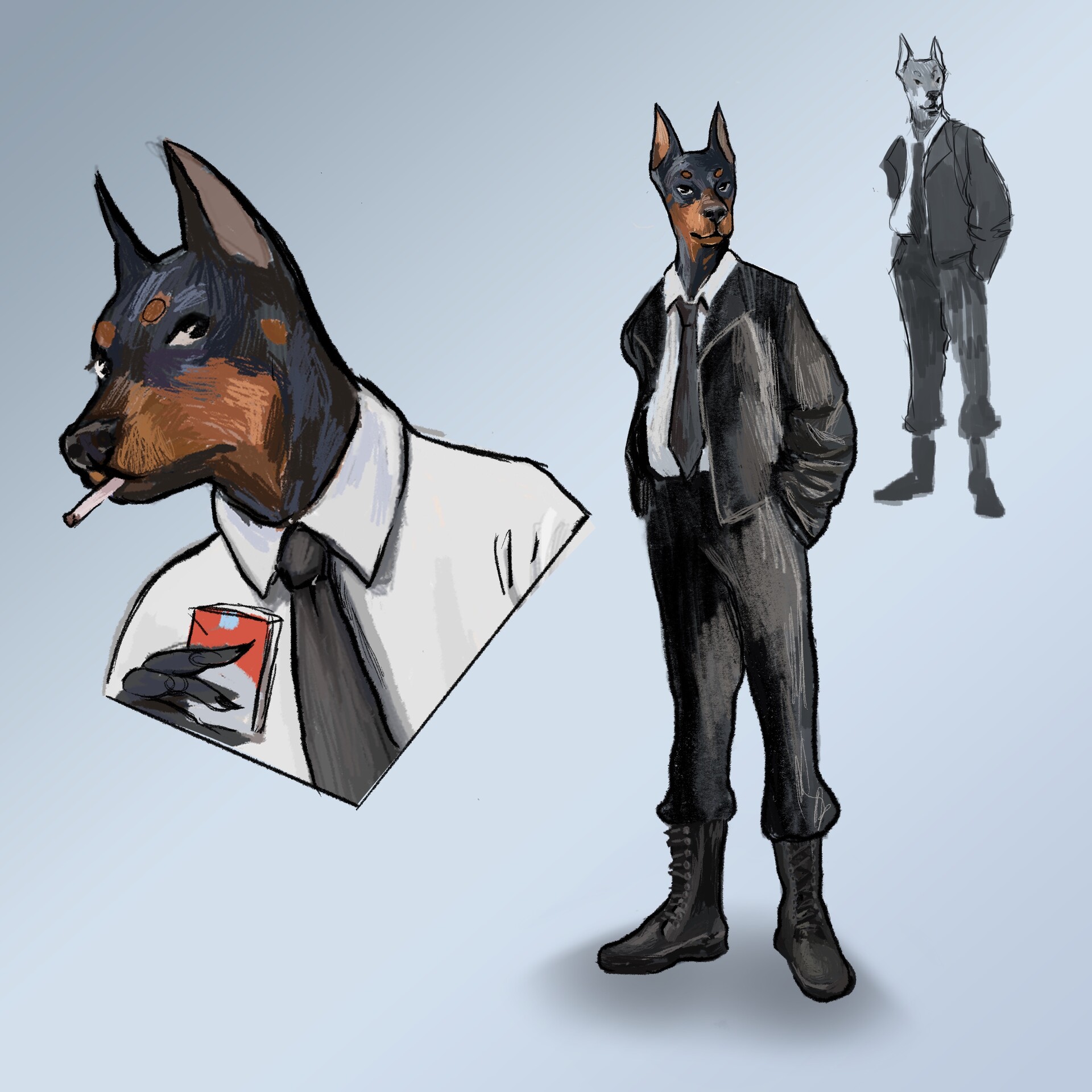 ArtStation - Dog detective