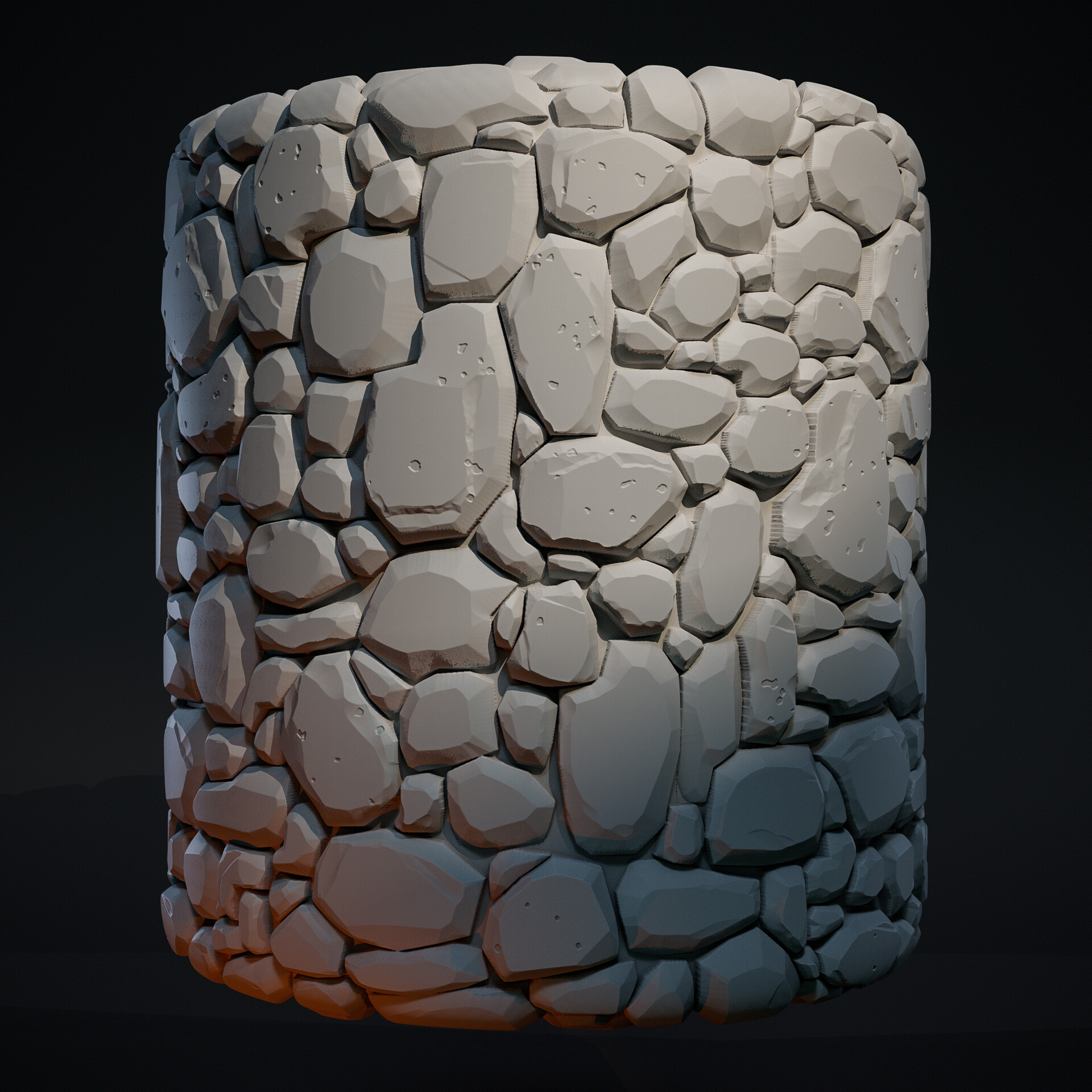 Joel Planas Anglada - Stylized Stone Wall - Substance Designer