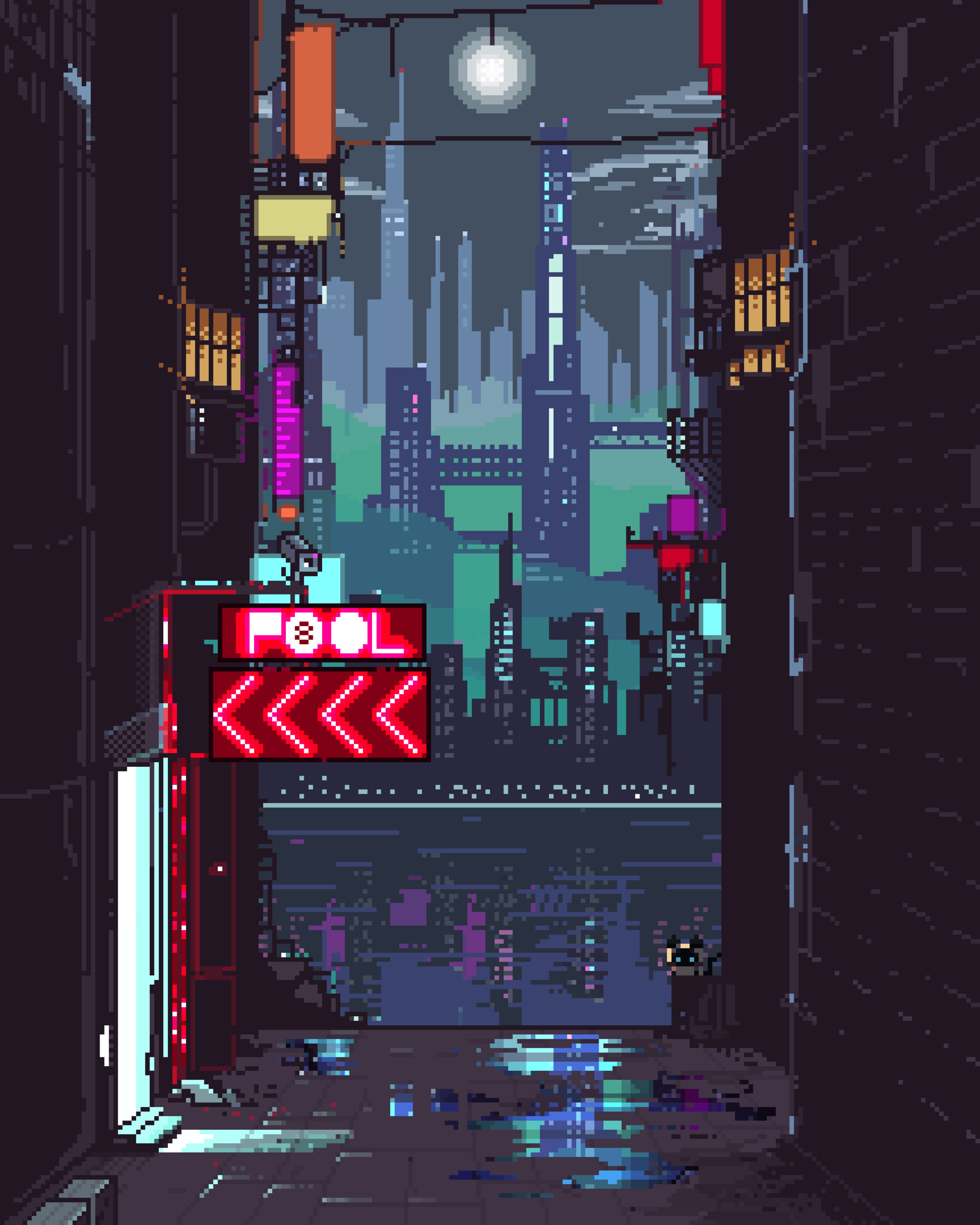 ArtStation - Animated looping pixel art