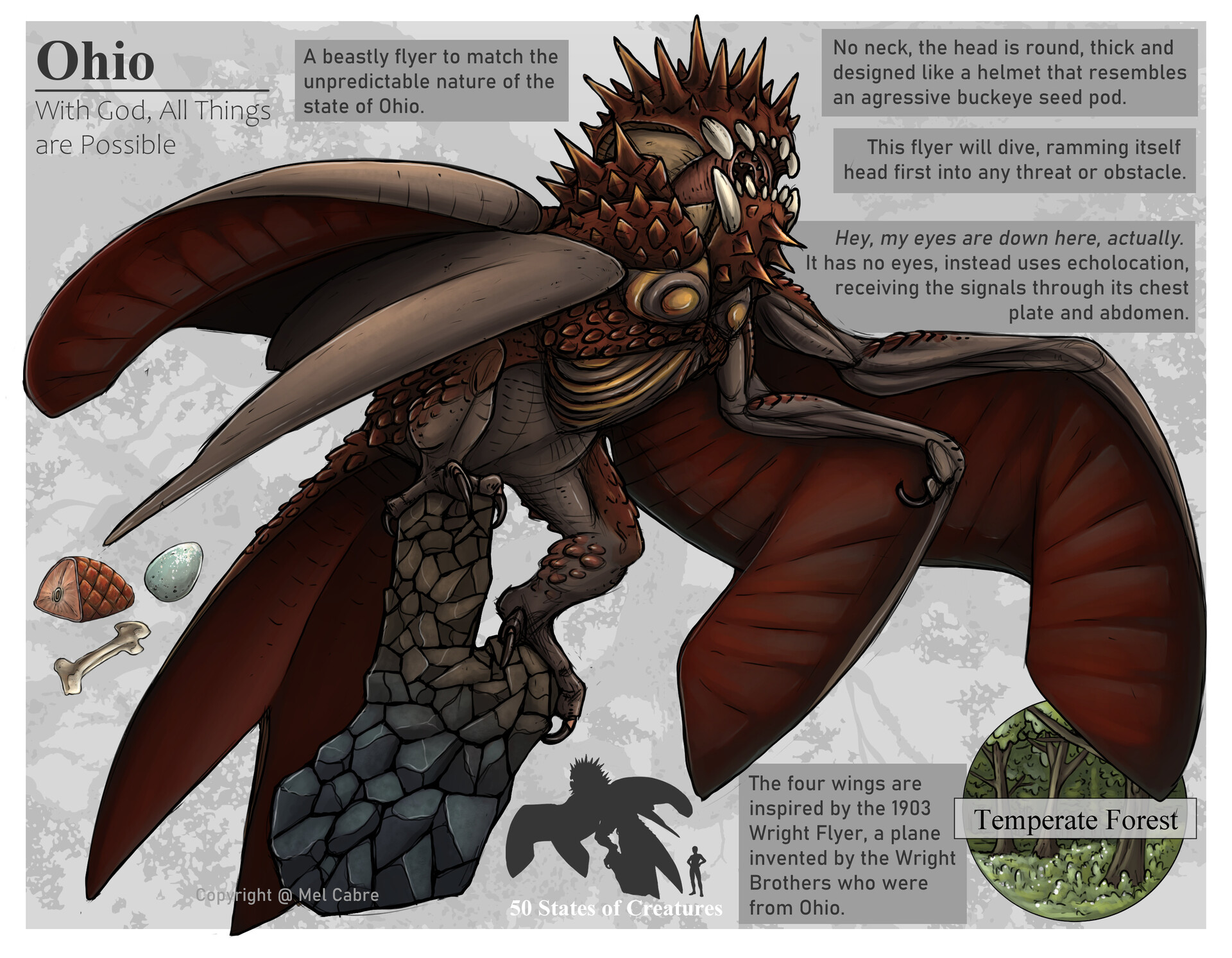 ArtStation - Creature Concept Inspired by the State of Ohio