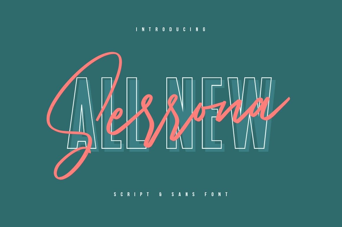ArtStation - Serrona Script Font Duo