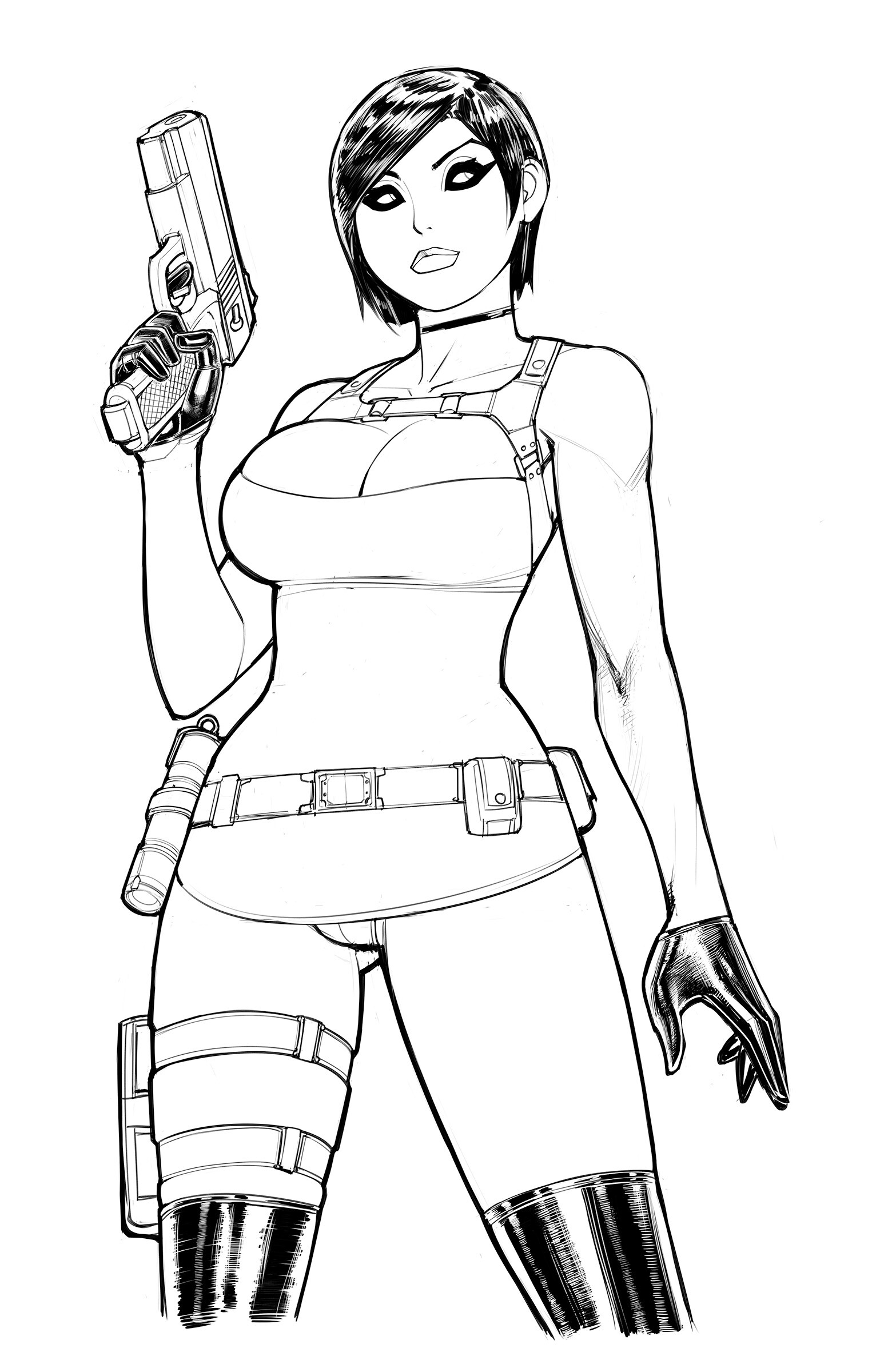 ada wong coloring pages