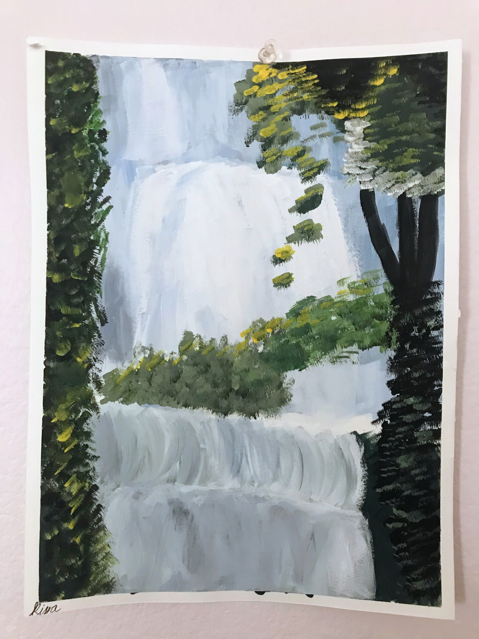 ArtStation - Waterfall Painting