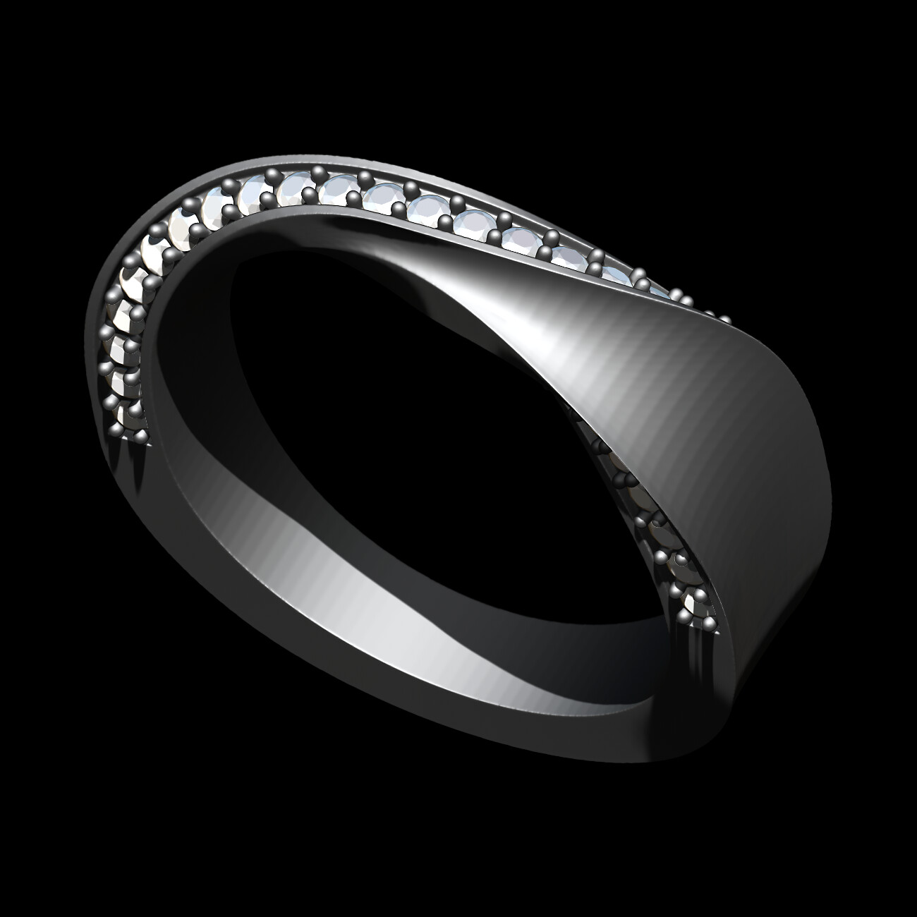 ArtStation - Twisted Setting Ring2