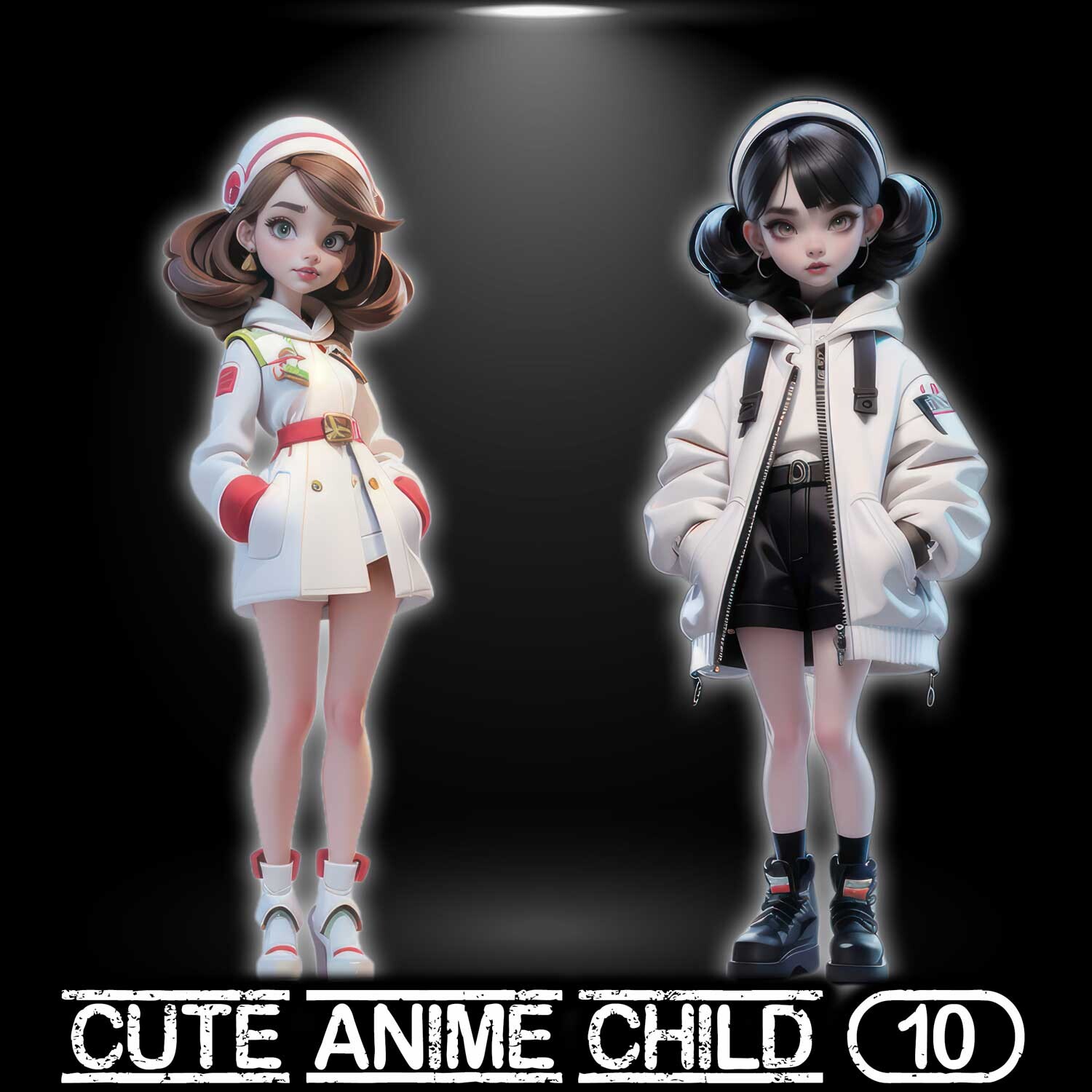 ArtStation - 300 Cute Anime Child (Stylish Girl) Images Reference Pack ...