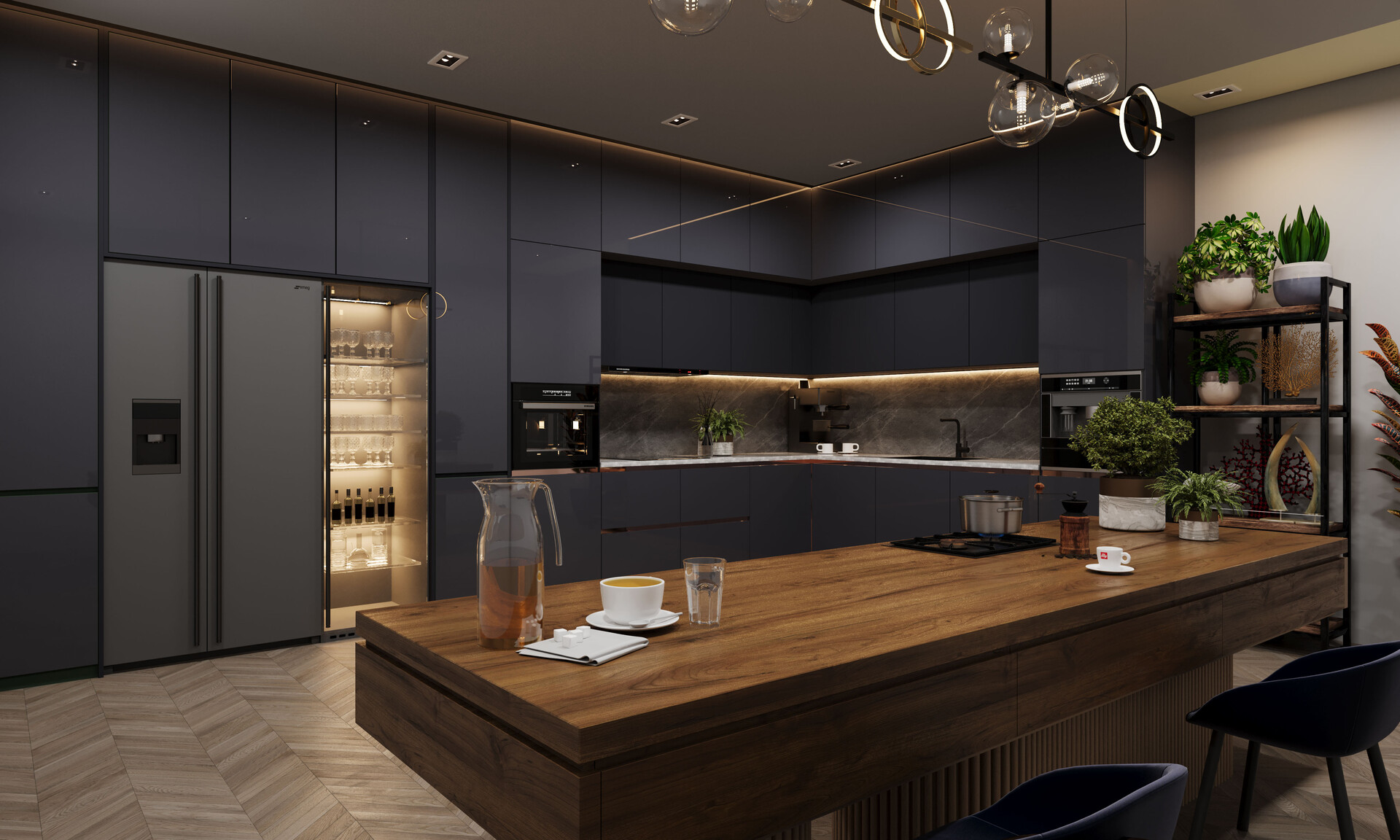 ArtStation - Modern Kitchen 3D Visualization.
