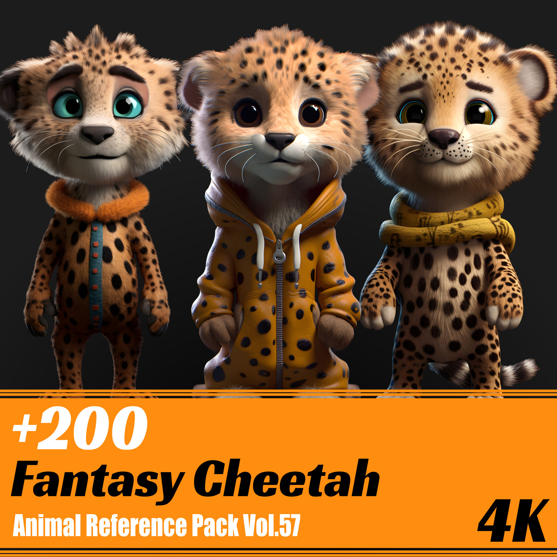 ArtStation - +200 Fantasy Cheetah | 4K | Animal Reference Pack Vol.57