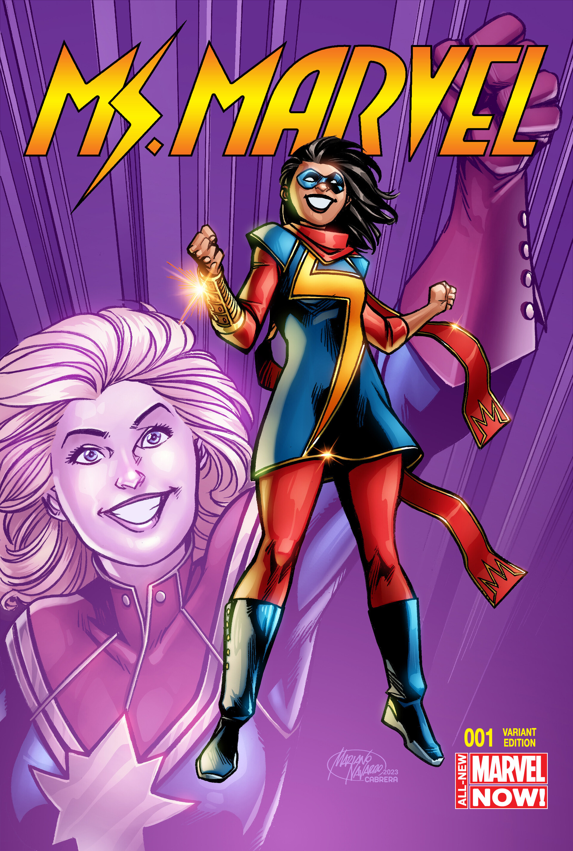 ArtStation - Ms. Marvel anniversary - comic cover remake