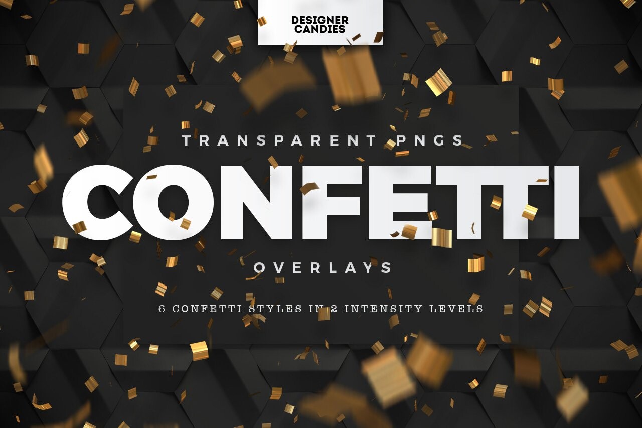 ArtStation - PNG Confetti Overlays