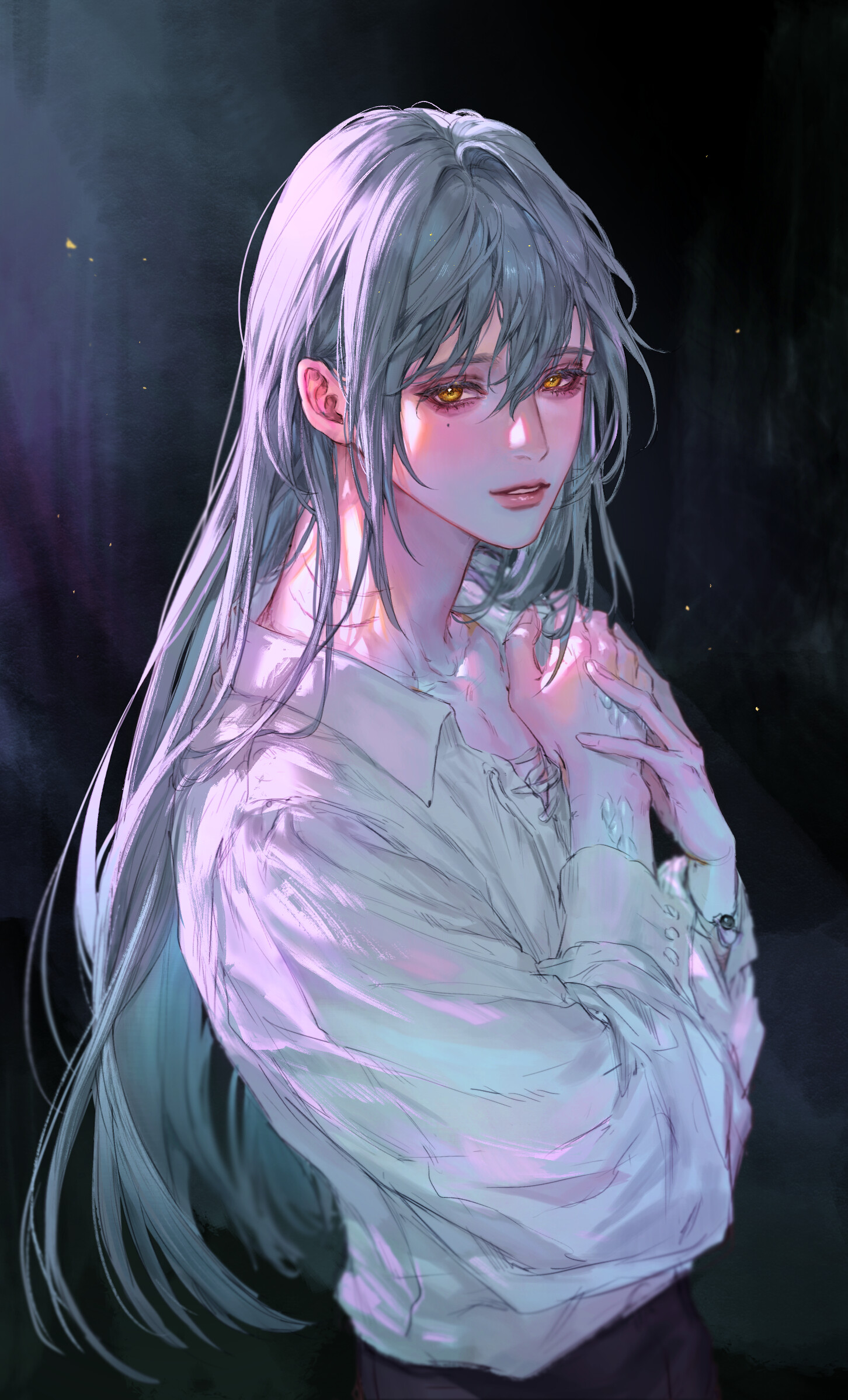 ArtStation - OC_ Gold eyes, Merman