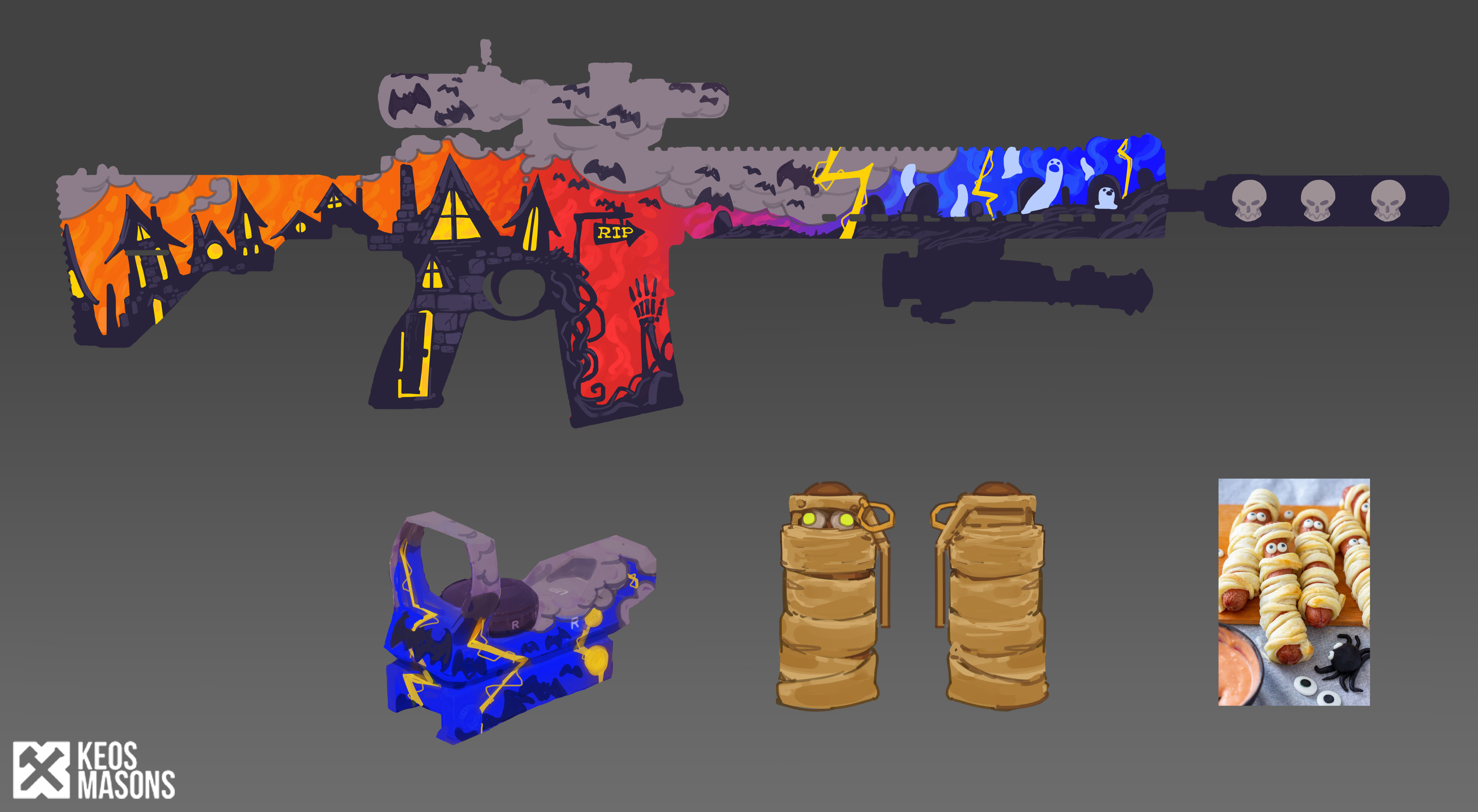 KEOS MASONS - PUBG New State (Concept) Halloween Performer Pumpkin