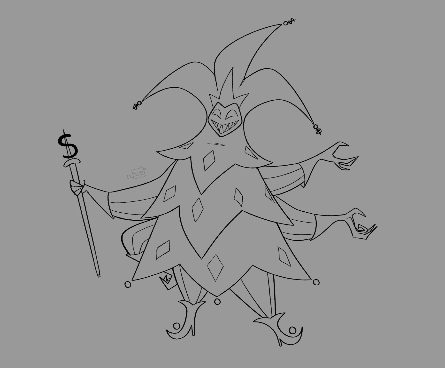 ArtStation - MAMMON_TestDesign (Helluva Boss Serie)