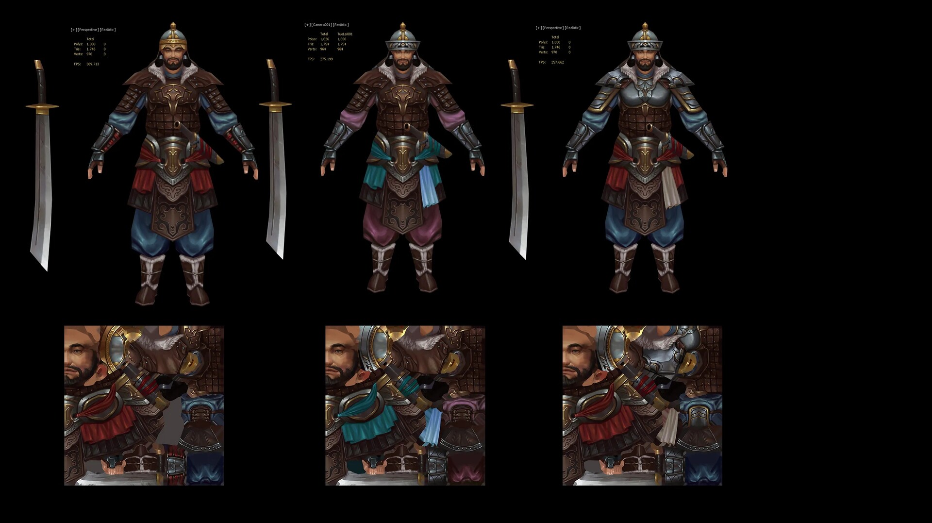 ArtStation - 3D Hand drawn Mongolian General