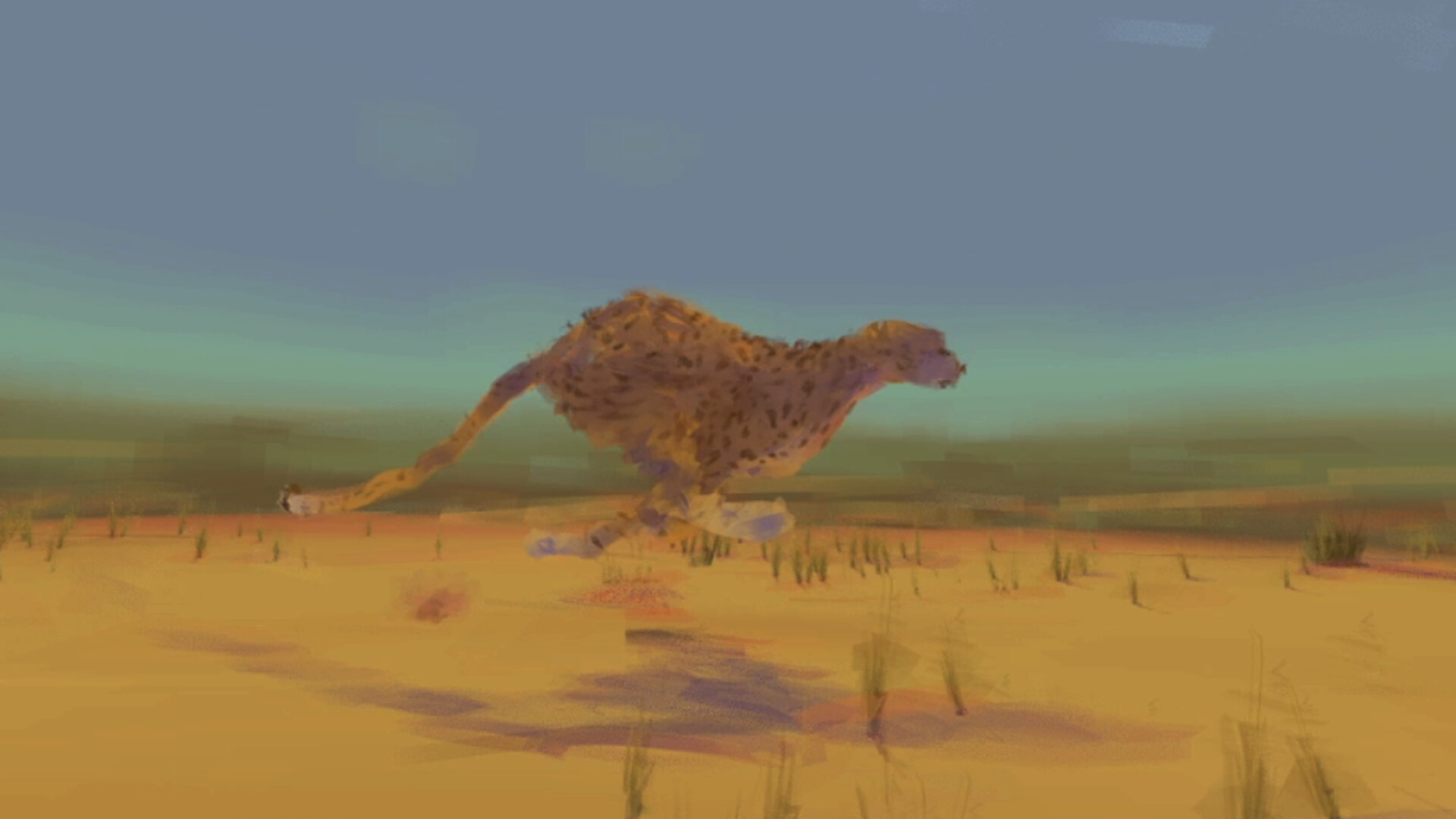 cheetah running animation