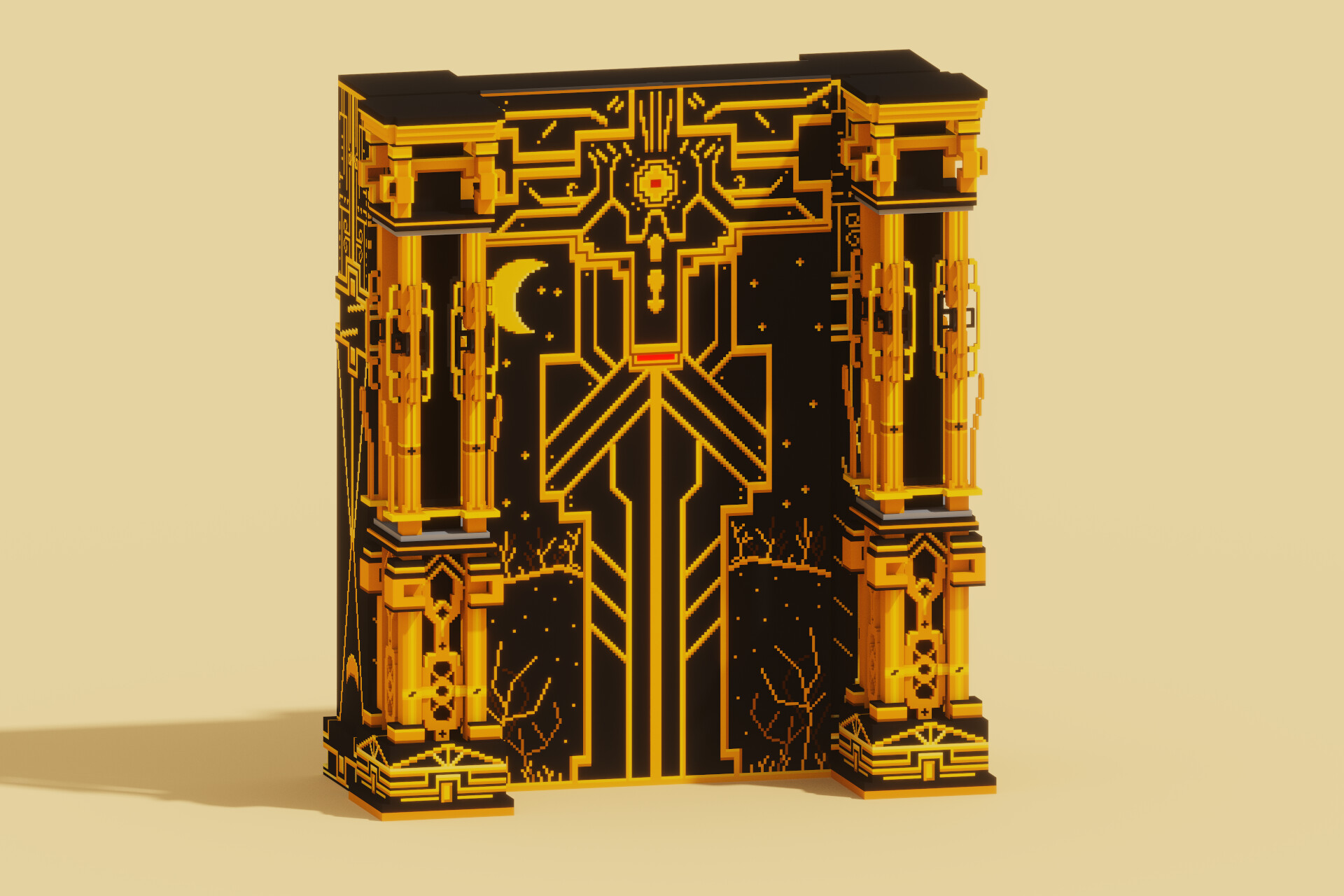 ArtStation - Ancient gold gate