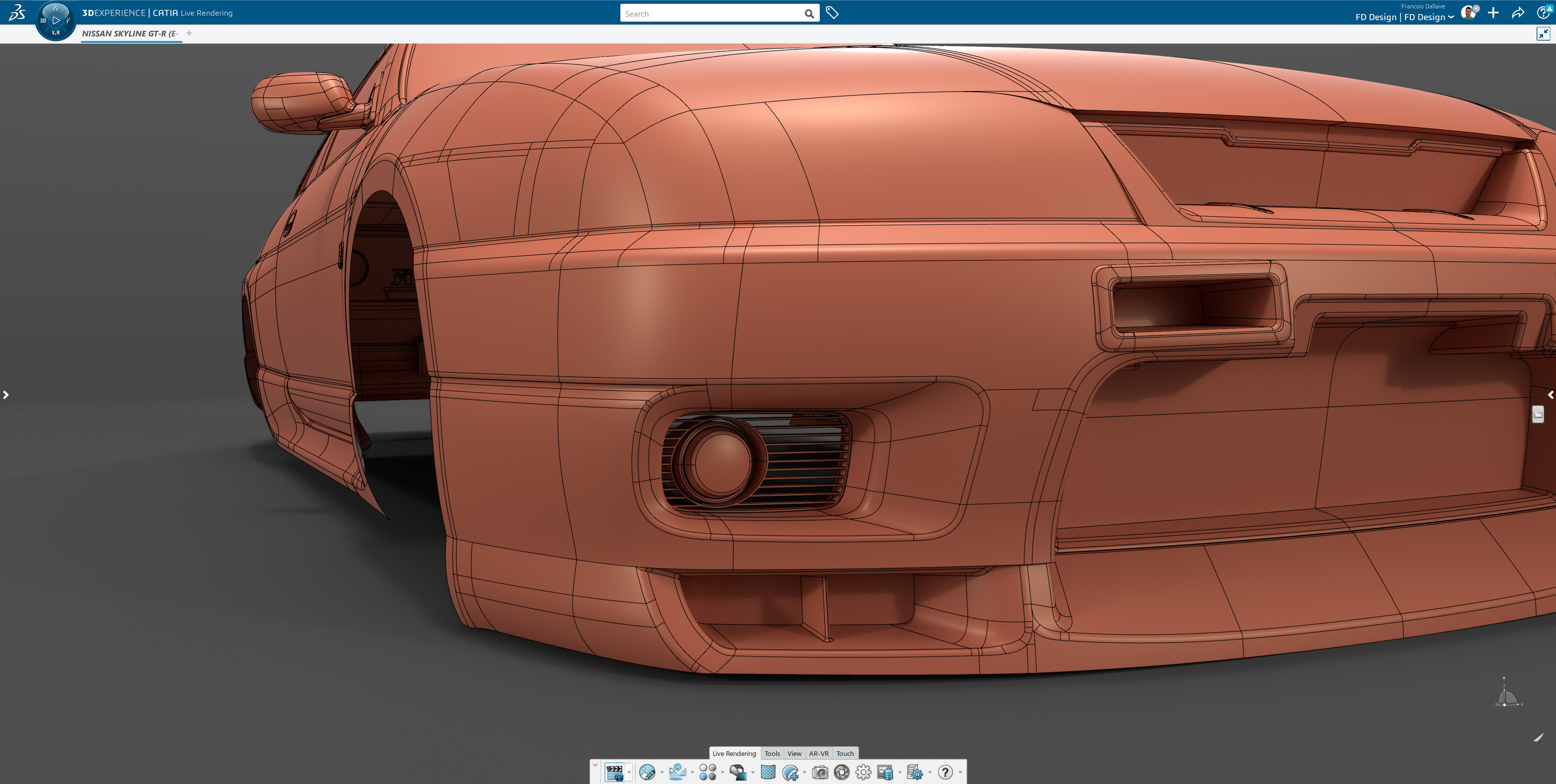 FD Design - NISSAN SKYLINE GT-R (E-BCNR33) / 1993 / SURFACE MODELING ...