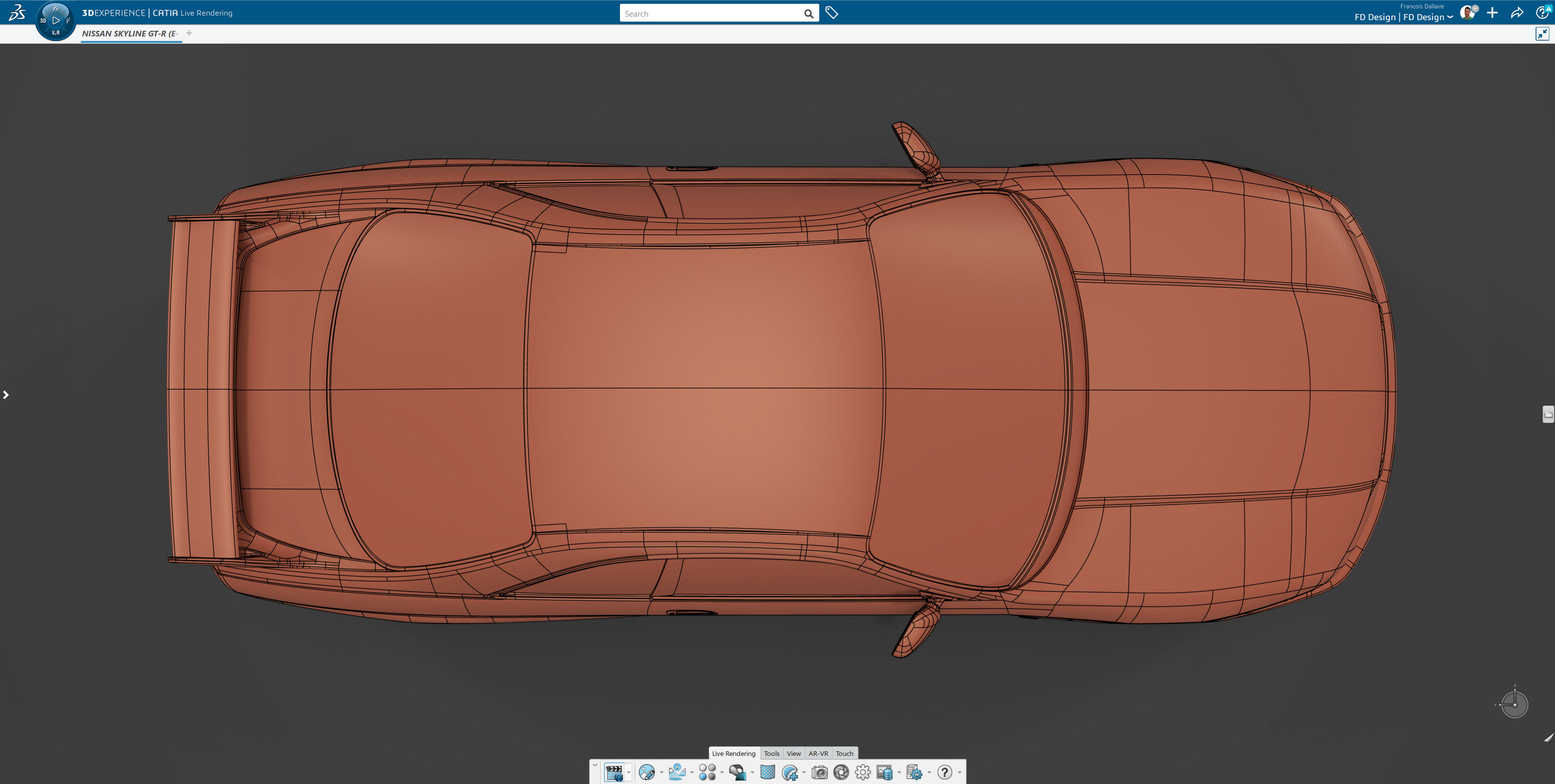 FD Design - NISSAN SKYLINE GT-R (E-BCNR33) / 1993 / SURFACE MODELING ...