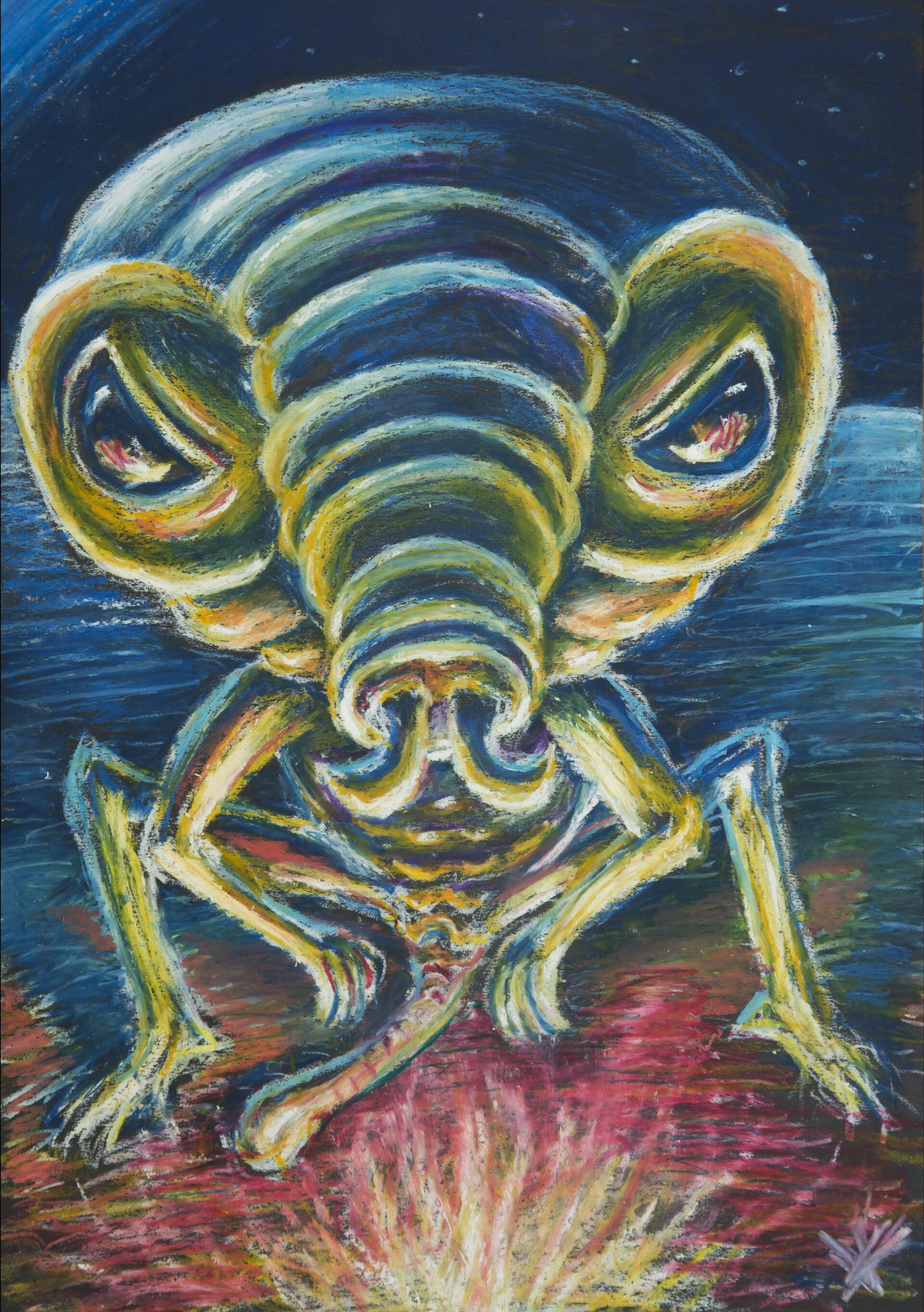 ArtStation - Old drawing 2016_oil pastel