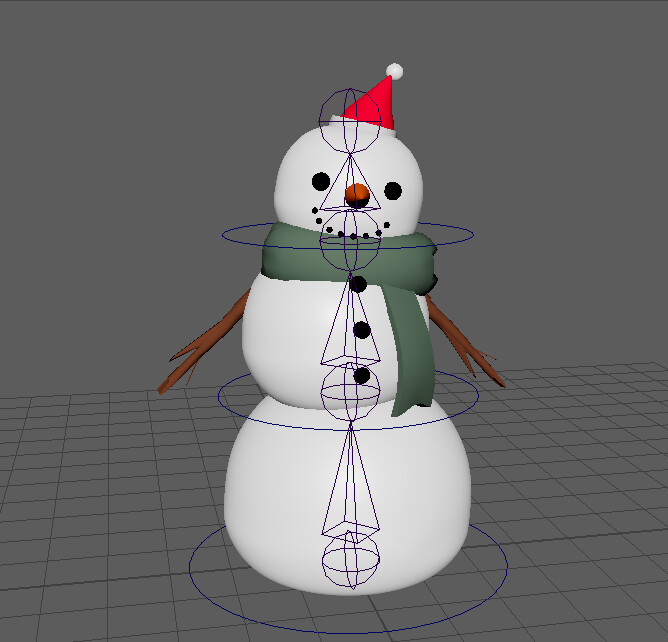 ArtStation - Jolly - Snowman Model and Rig