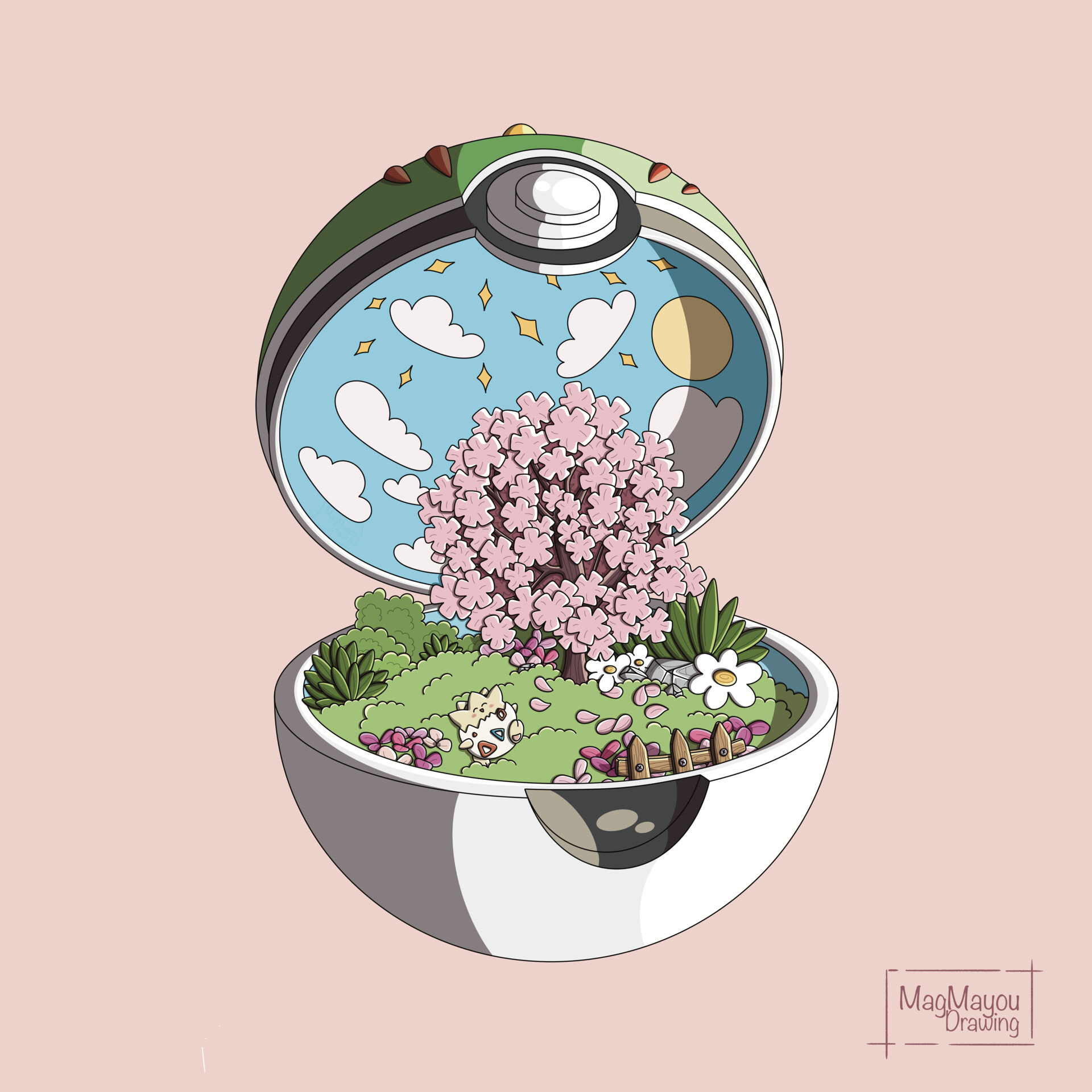 ArtStation - Concept Pokéballs 09 - Togepi