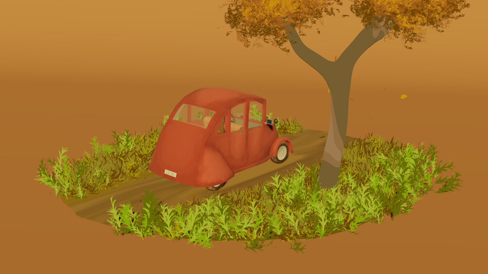 Chloé Debruille - Laytonmobile - Professor Layton 3D fan art