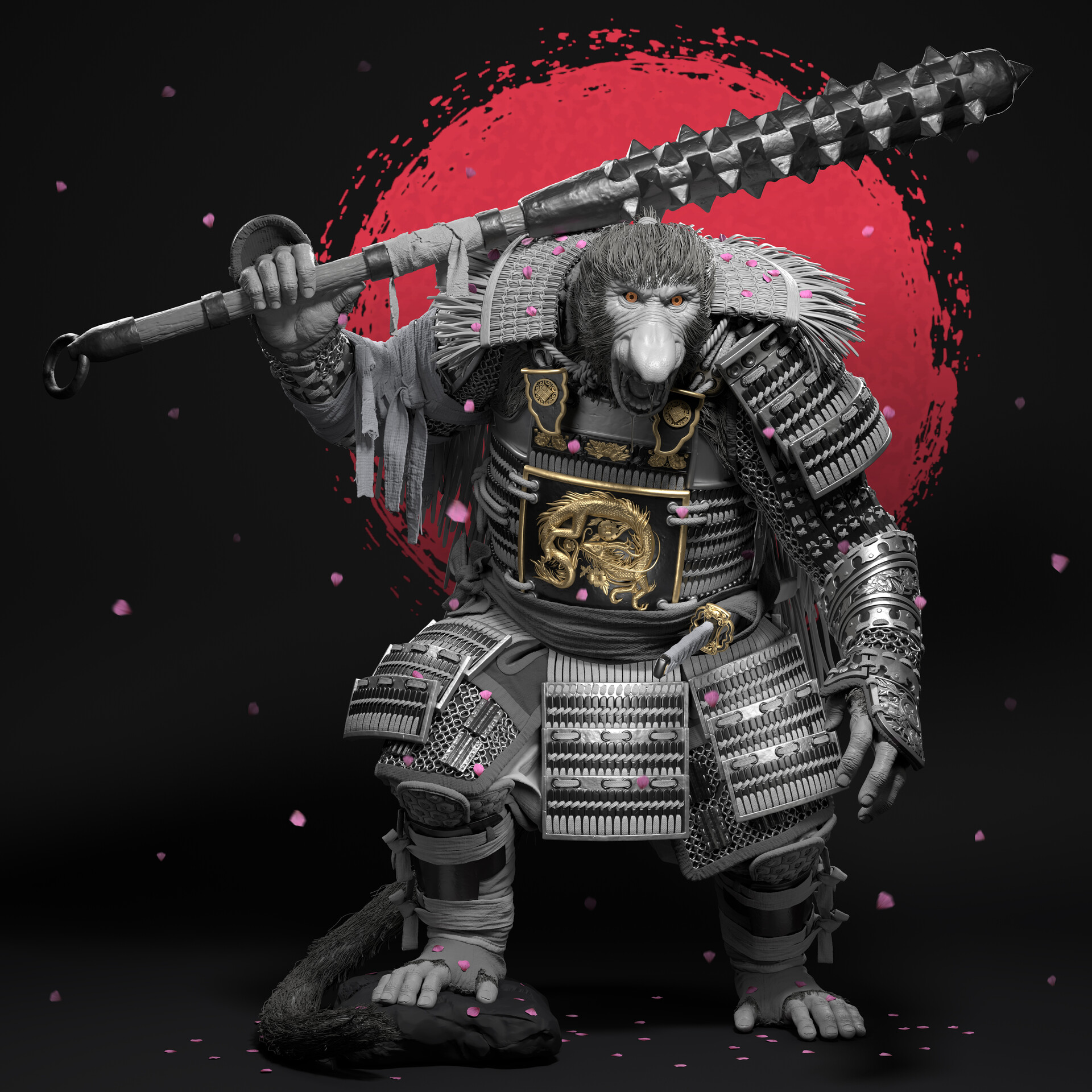 ArtStation - Yoshitsune ' The cursed One