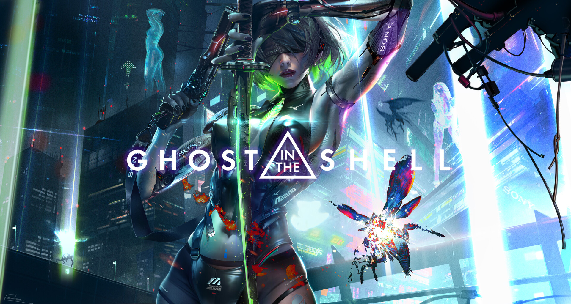 ArtStation - 2B X Ghost In Shell