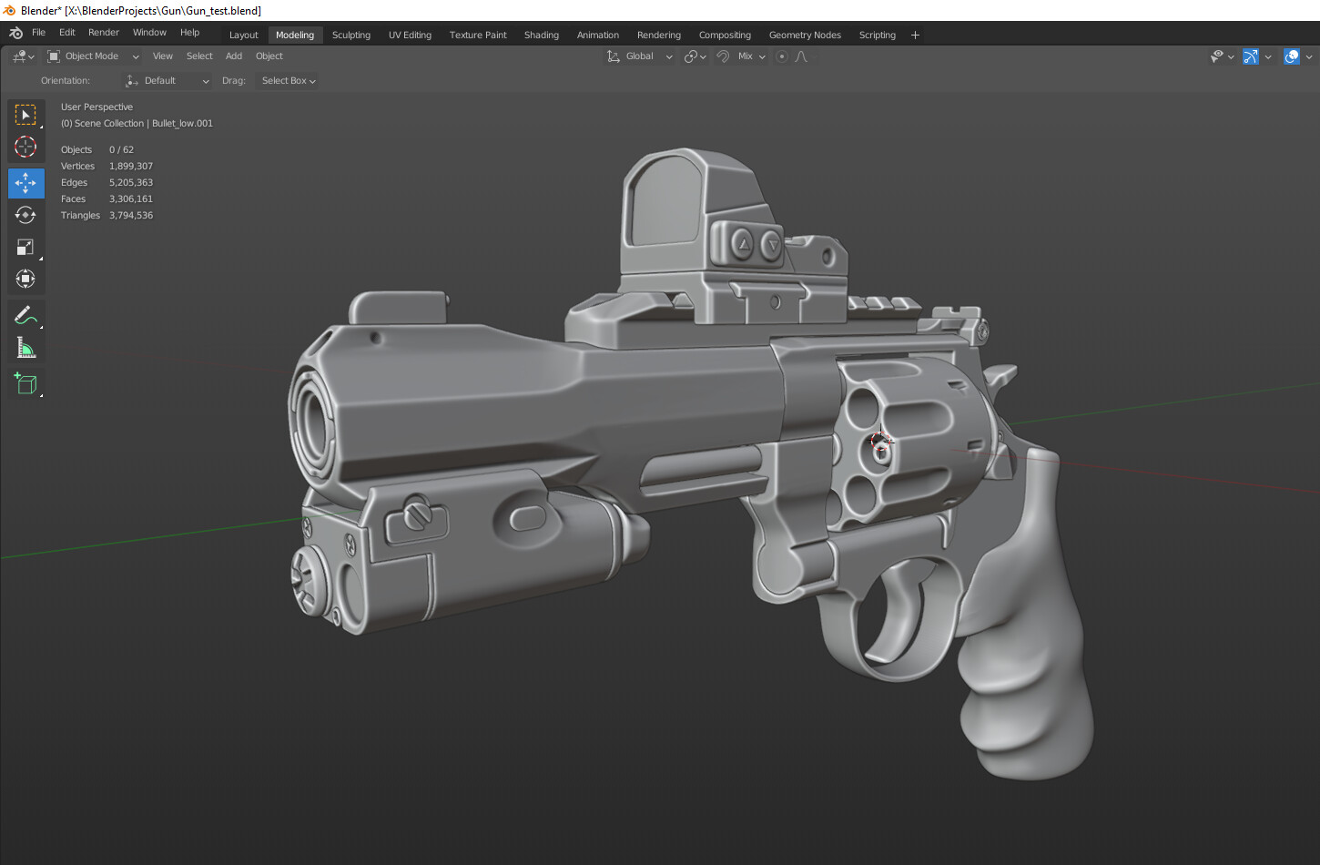 Dongbo (Bob) Liu - AAA Weapon 3D modeling practice by following Mr. Tim ...