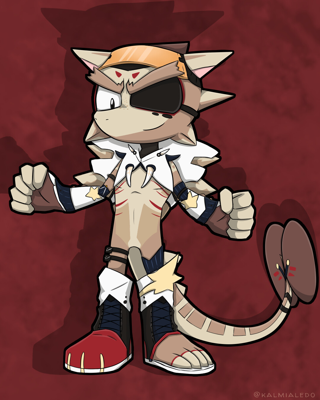 ArtStation - Sonic style OC Commission