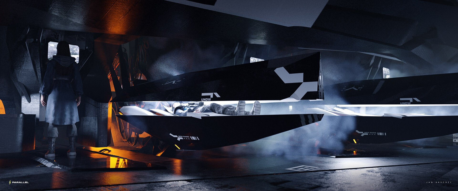 ArtStation - Parallel - Shroud - New Dawn - Hypersleep chamber (3)