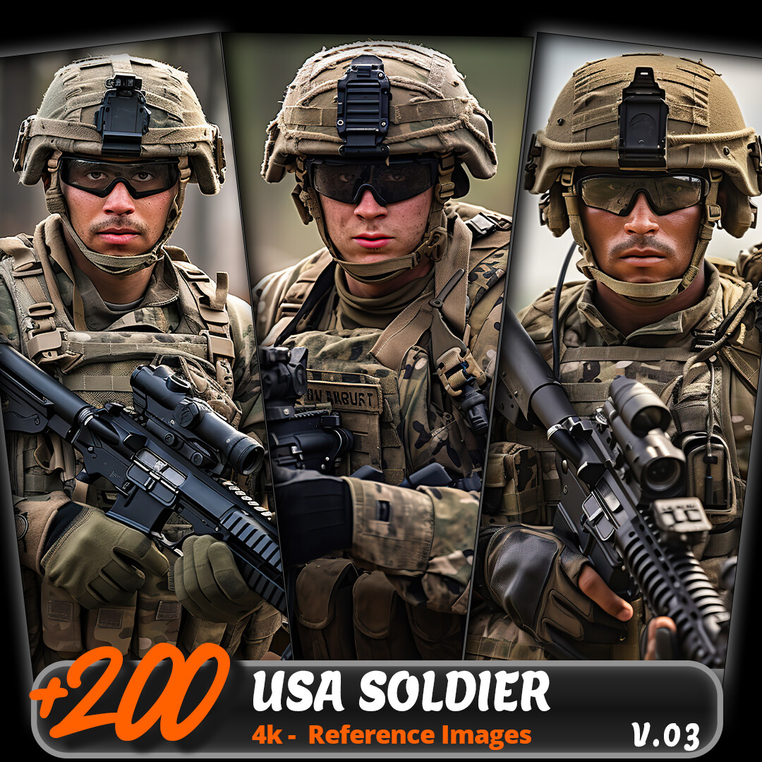 ArtStation - USA SOLDIER VOL. 03/ 4K/ Reference Image