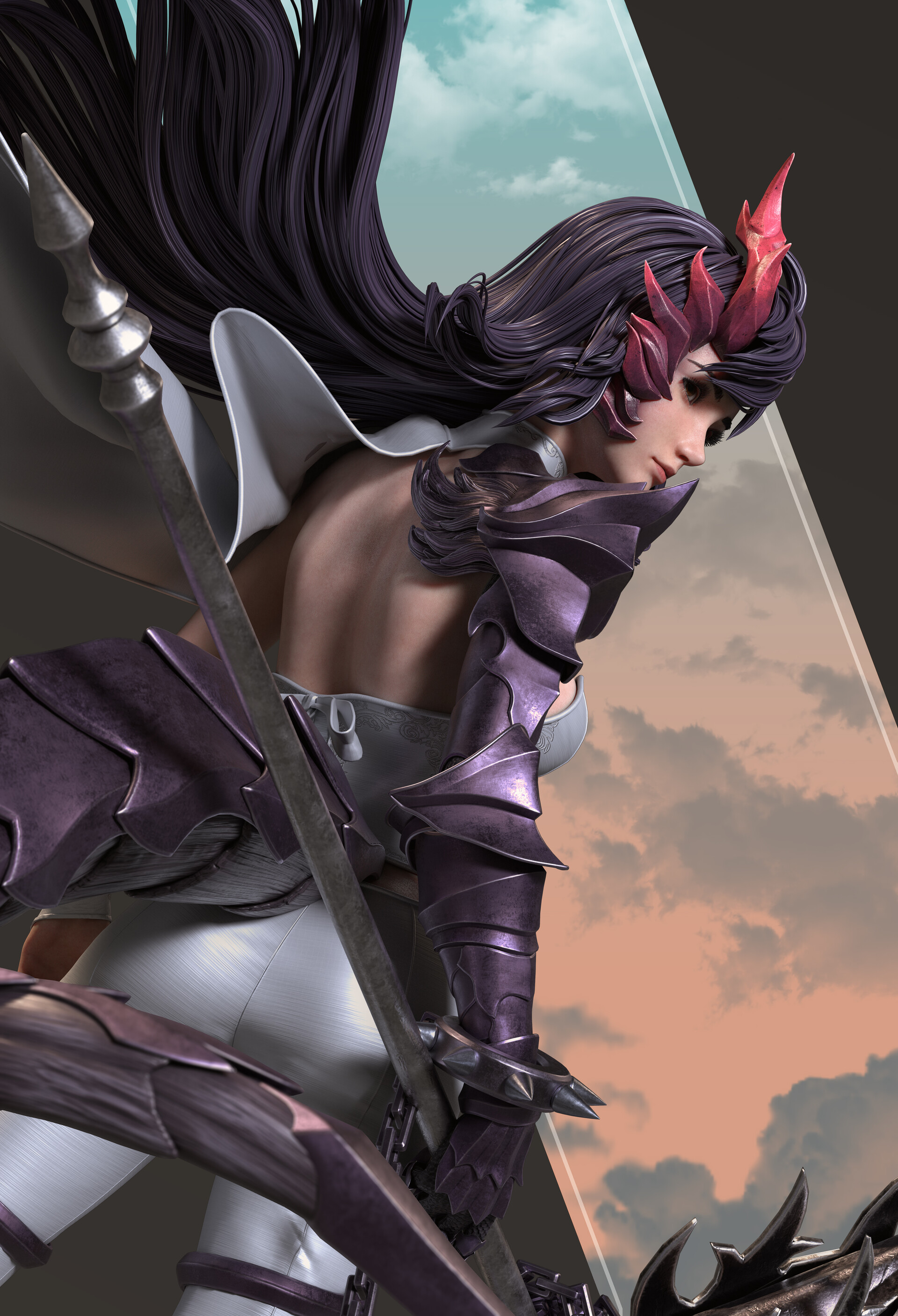 ArtStation - Epic Seven Fallen Cecilia (第七史詩)