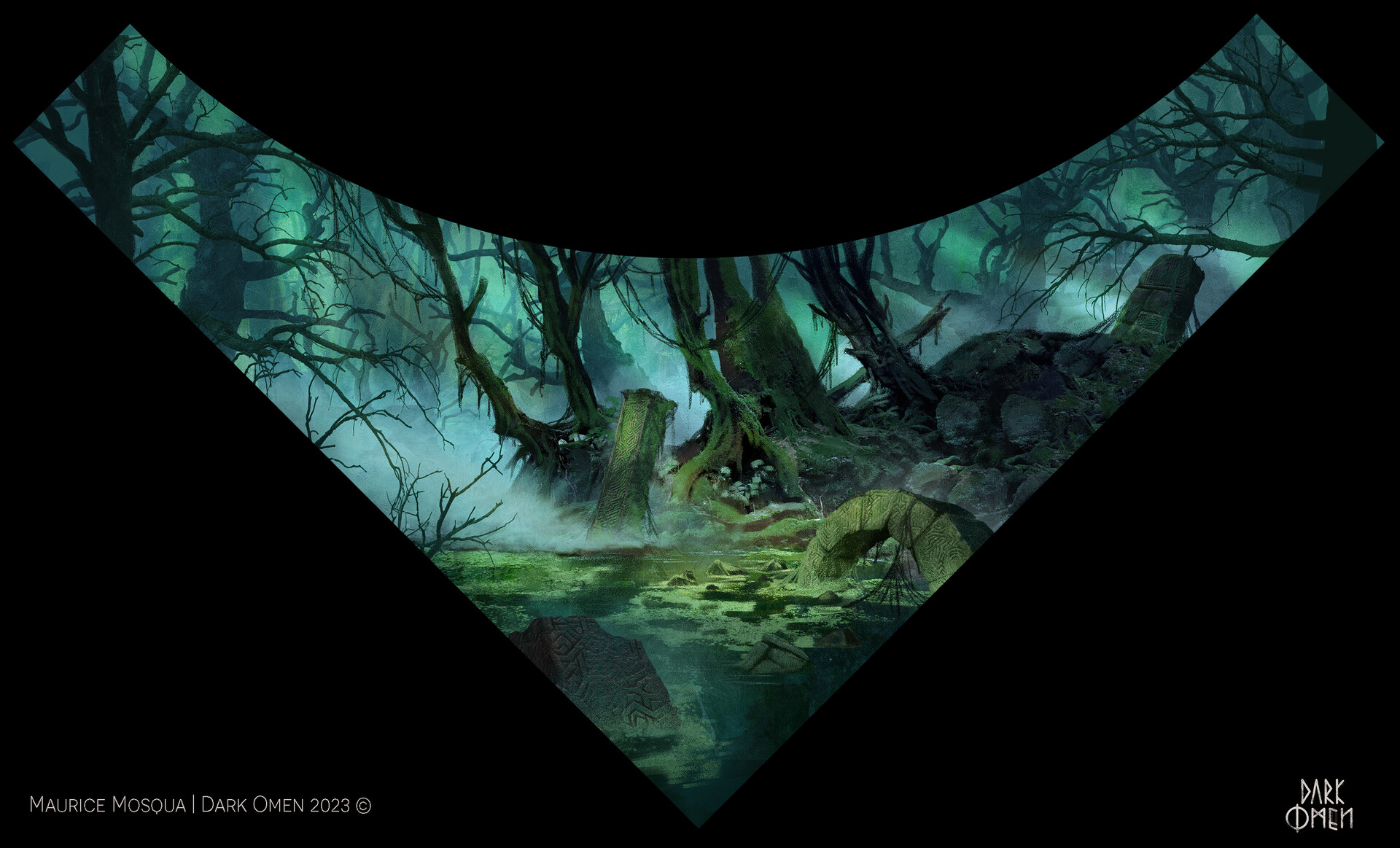 Maurice Mosqua - DARK OMEN - Landscape board illustrations