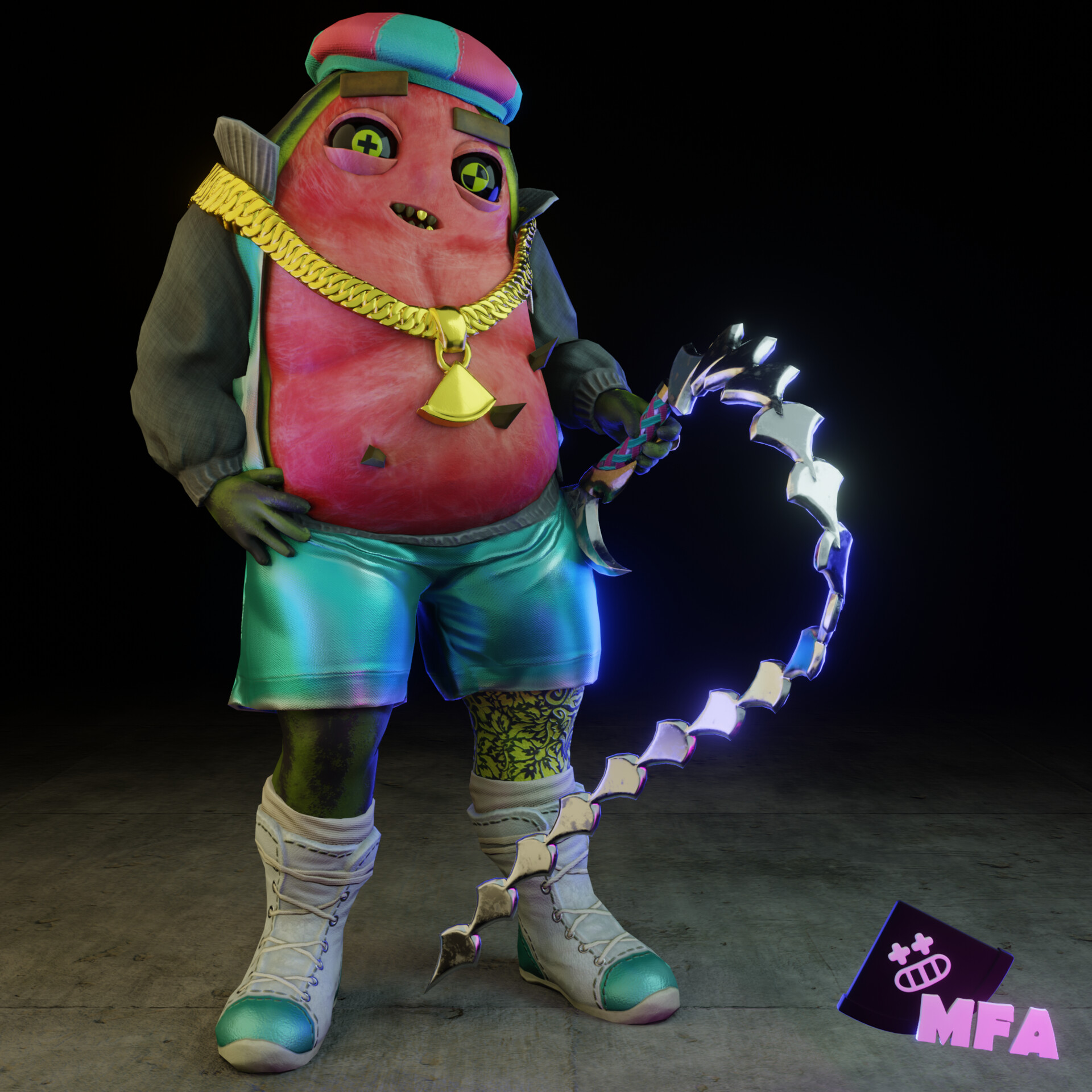 ArtStation - Watermelon Humanization