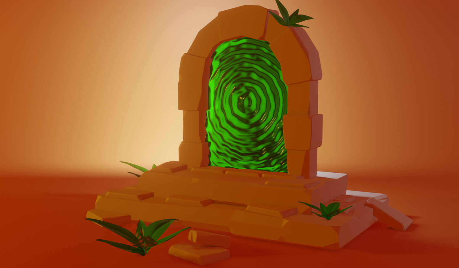 ArtStation - 3D Stylized Portal Modelling