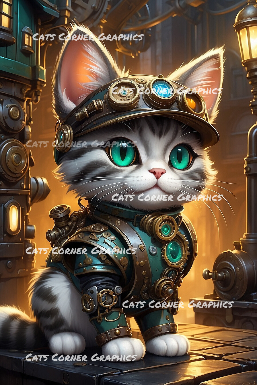 Cat - Steampunk Cats