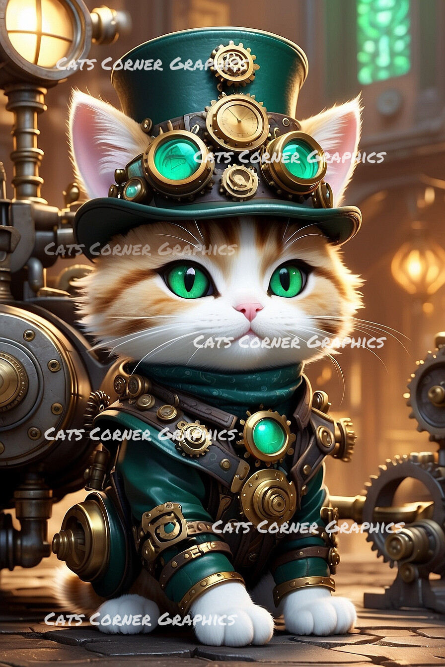 Cat - Steampunk Cats