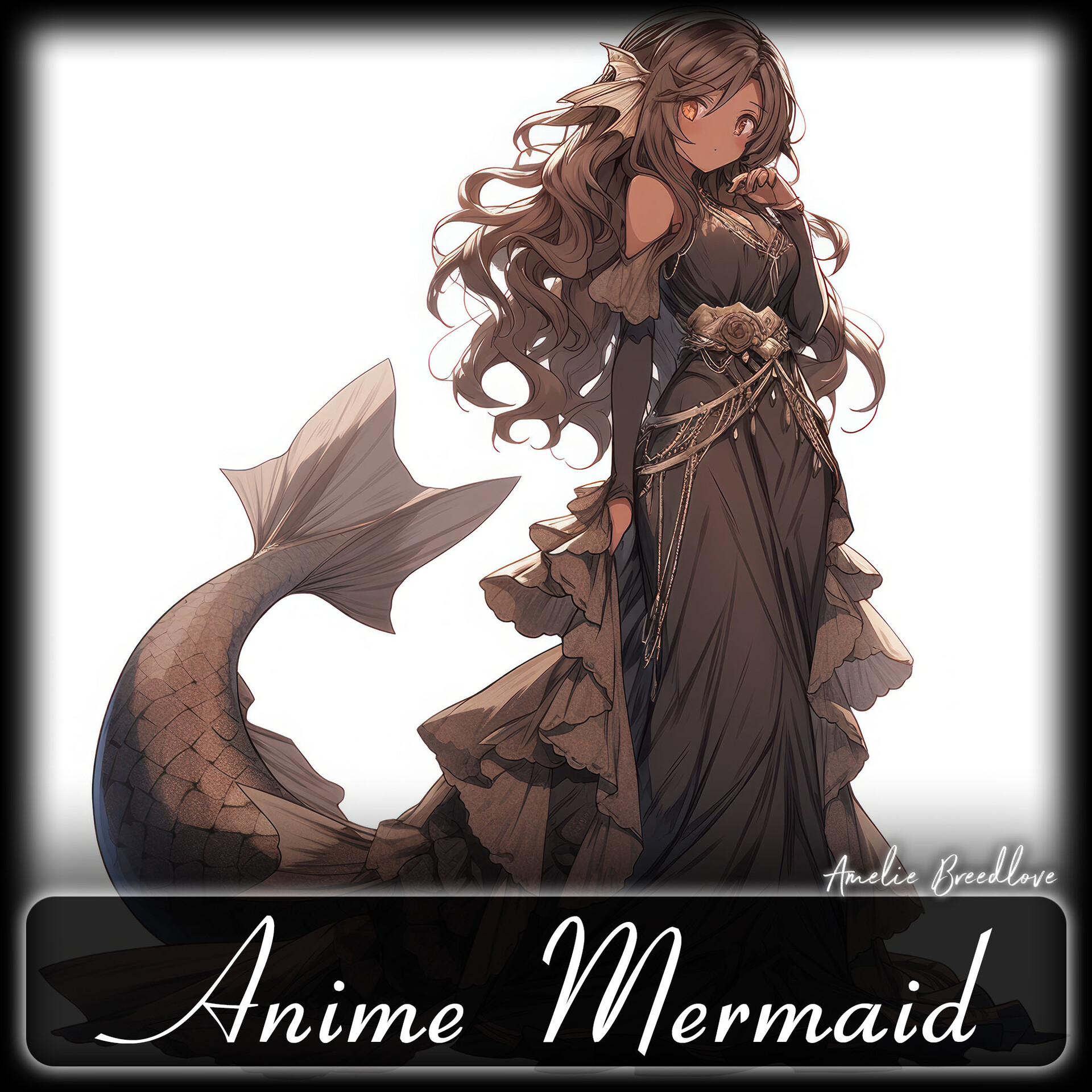 ArtStation - 200 Anime Mermaid (Full Body) Reference Pack | 4K | v.19