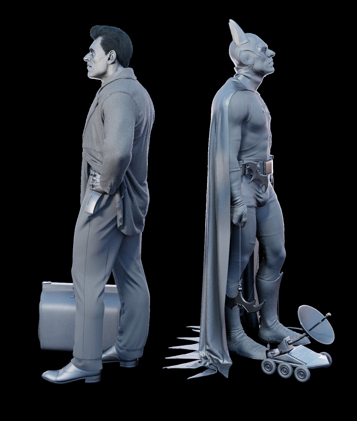 ArtStation - BRUCE WAYNE 1940 WIP!