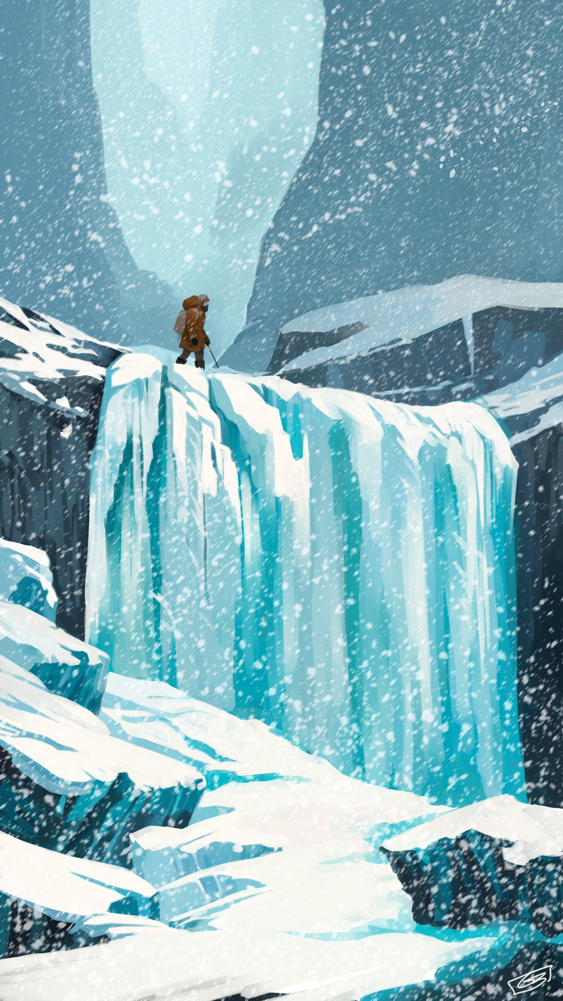 ArtStation - Boreas Ice Fall - Concept Art
