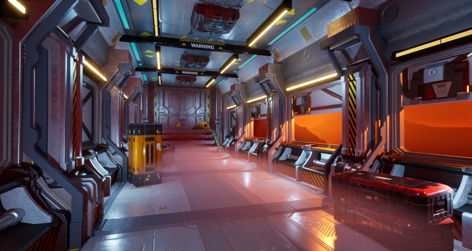 ArtStation - Location of the corridor on the surface of Mars