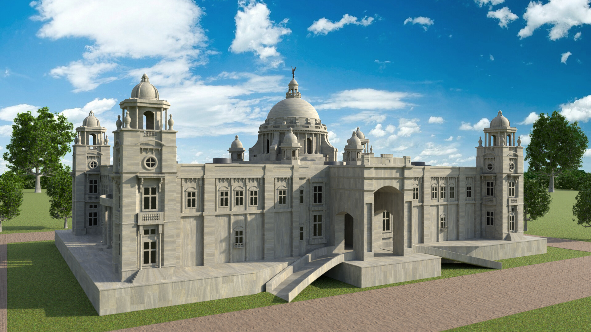 ArtStation - Victoria Memorial (3D Model)