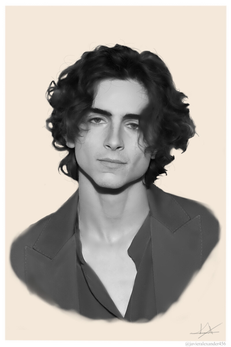 ArtStation - Timothée Chalamet Drawing