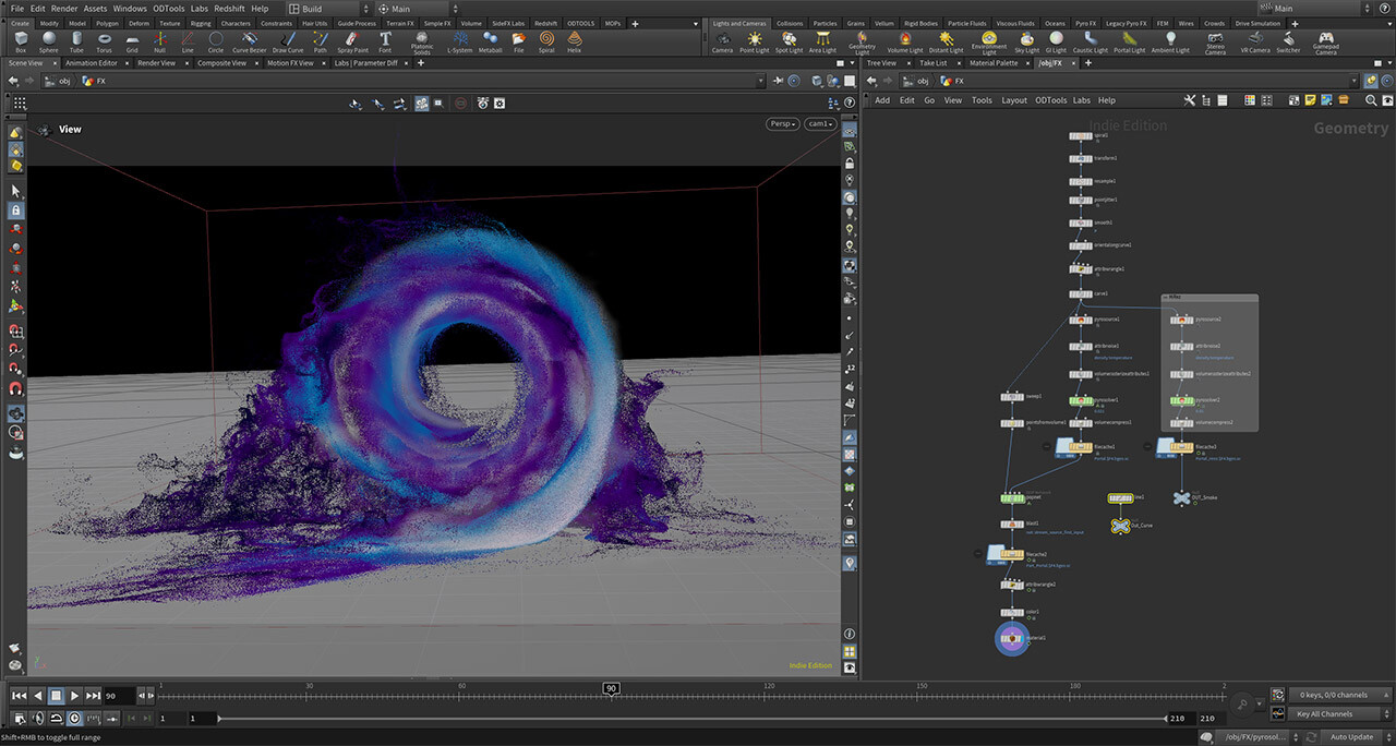 Lionel Alvergnas portfolio - Portal Effect - Houdini FX