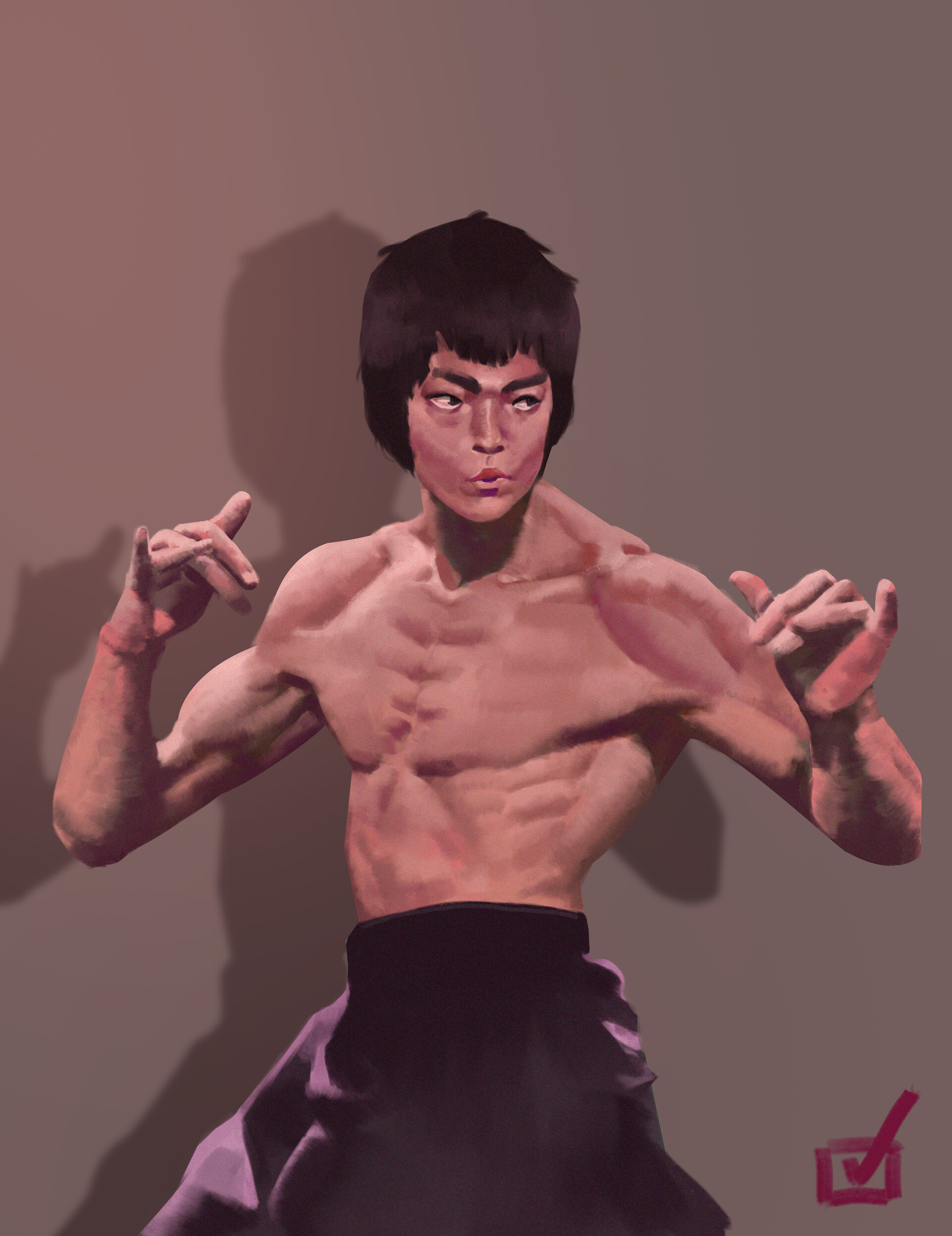 ArtStation - Bruce Lee Fanart
