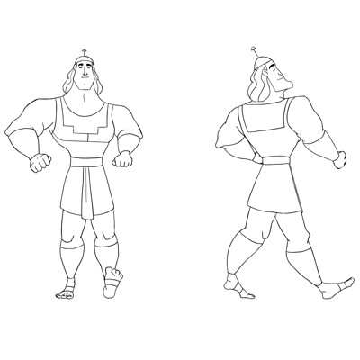 kronk coloring pages