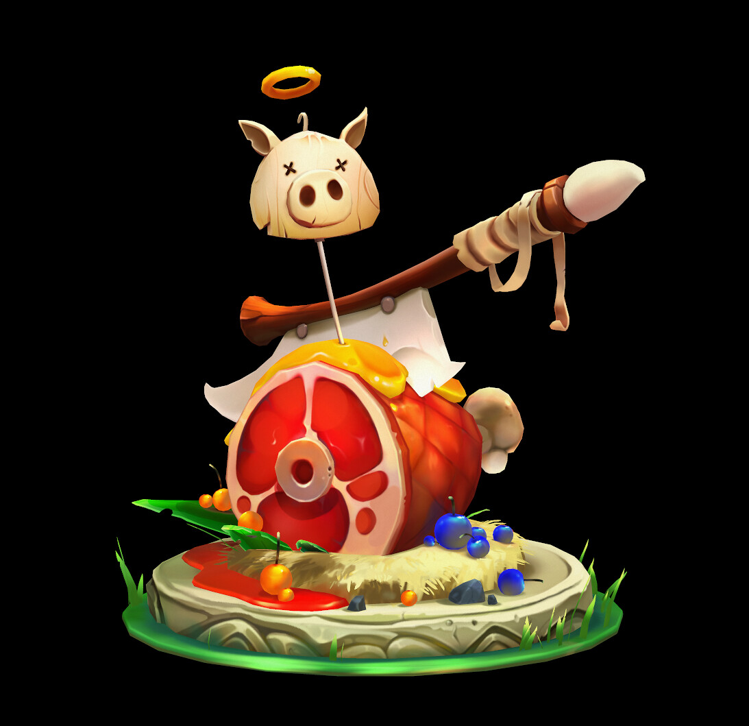 ArtStation - Pig handpaint