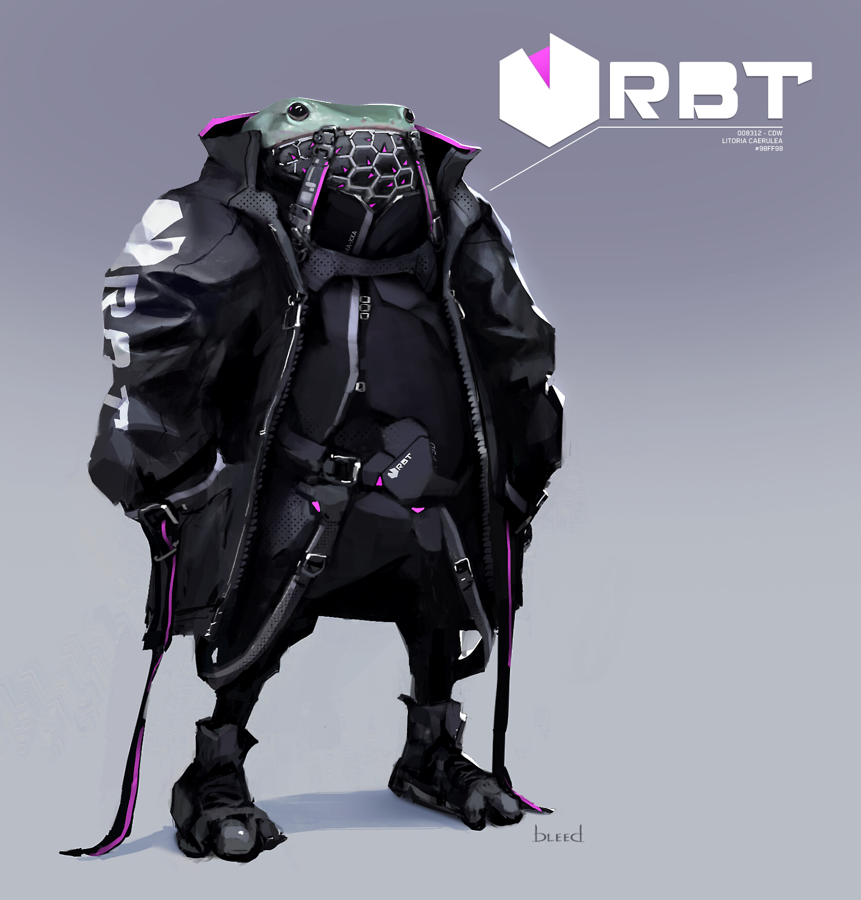 ArtStation - Techwear Treefrog