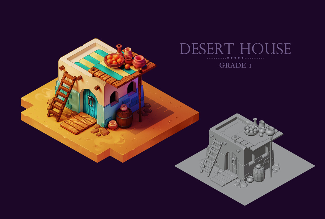 ArtStation - Desert house