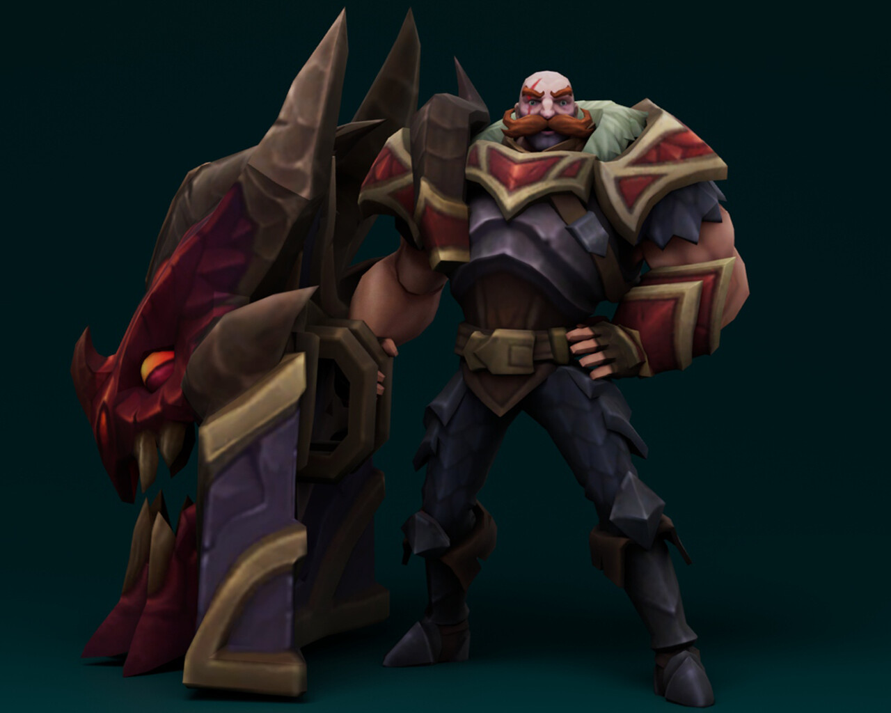 ArtStation - Dragonslayer Braum (League of Legends)